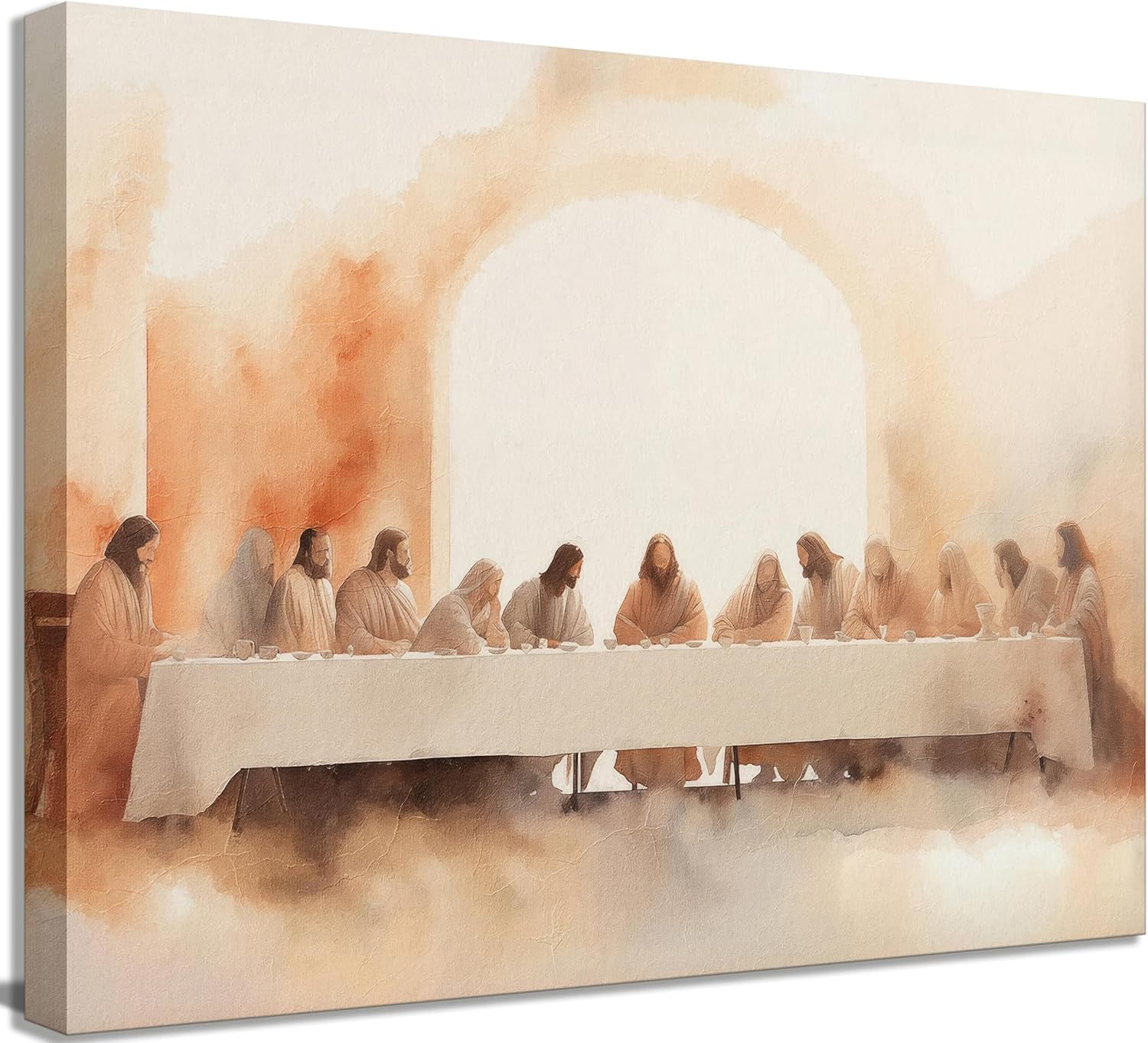 AABERIC The Last Supper Canvas Wall Art Painting Bible Story Christian ...