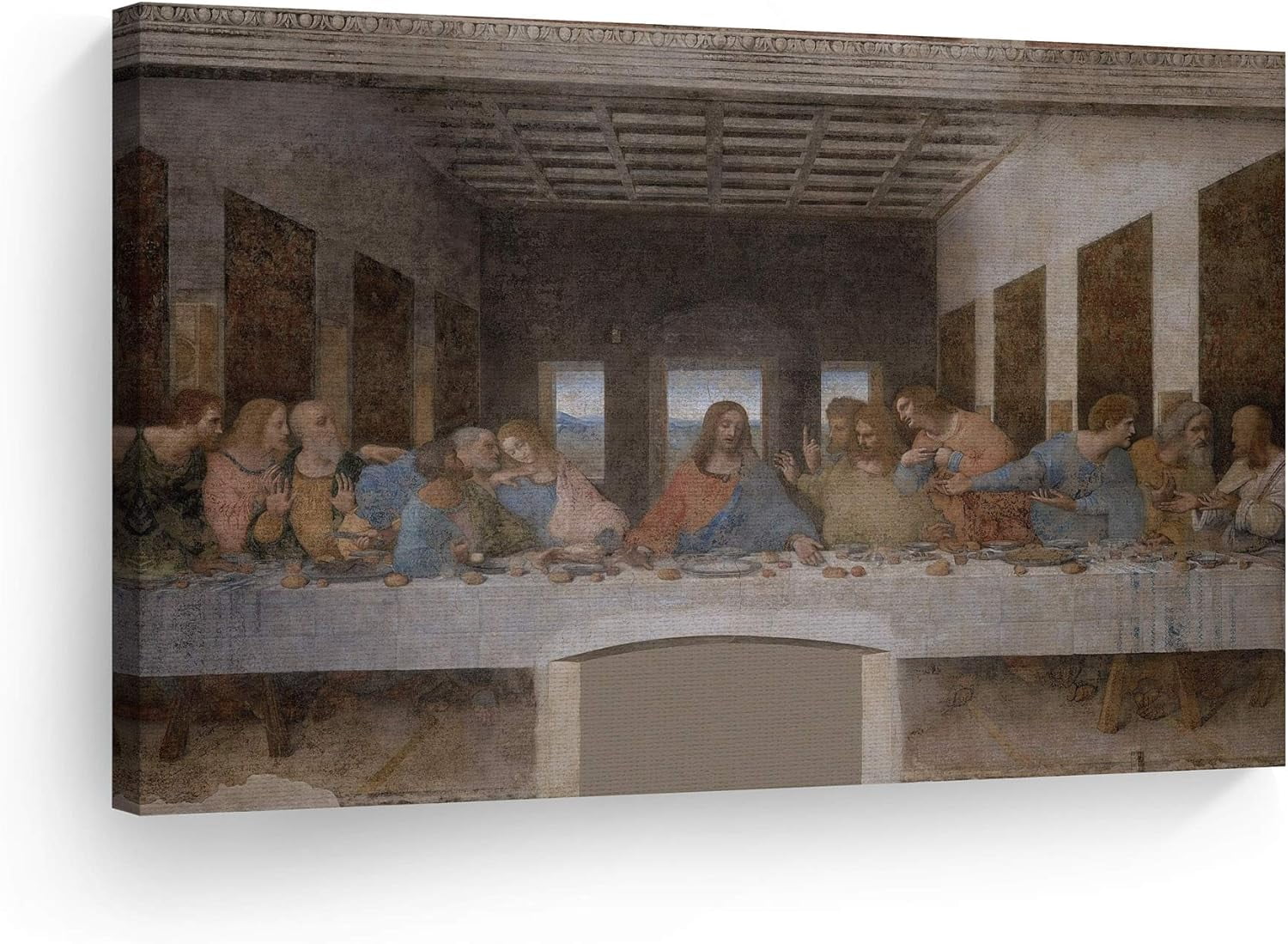 AABERIC Last Supper Wall Art by Leonardo Da Vinci Canvas Wall Art ...