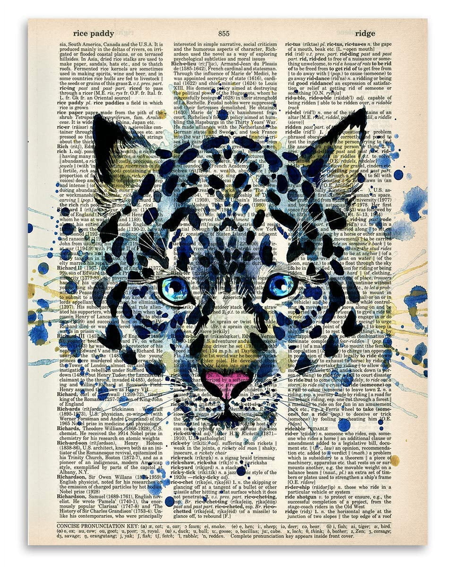 AABERIC Lemur Monkey - Upcycled Dictionary Art - Scary Lemur Animal ...