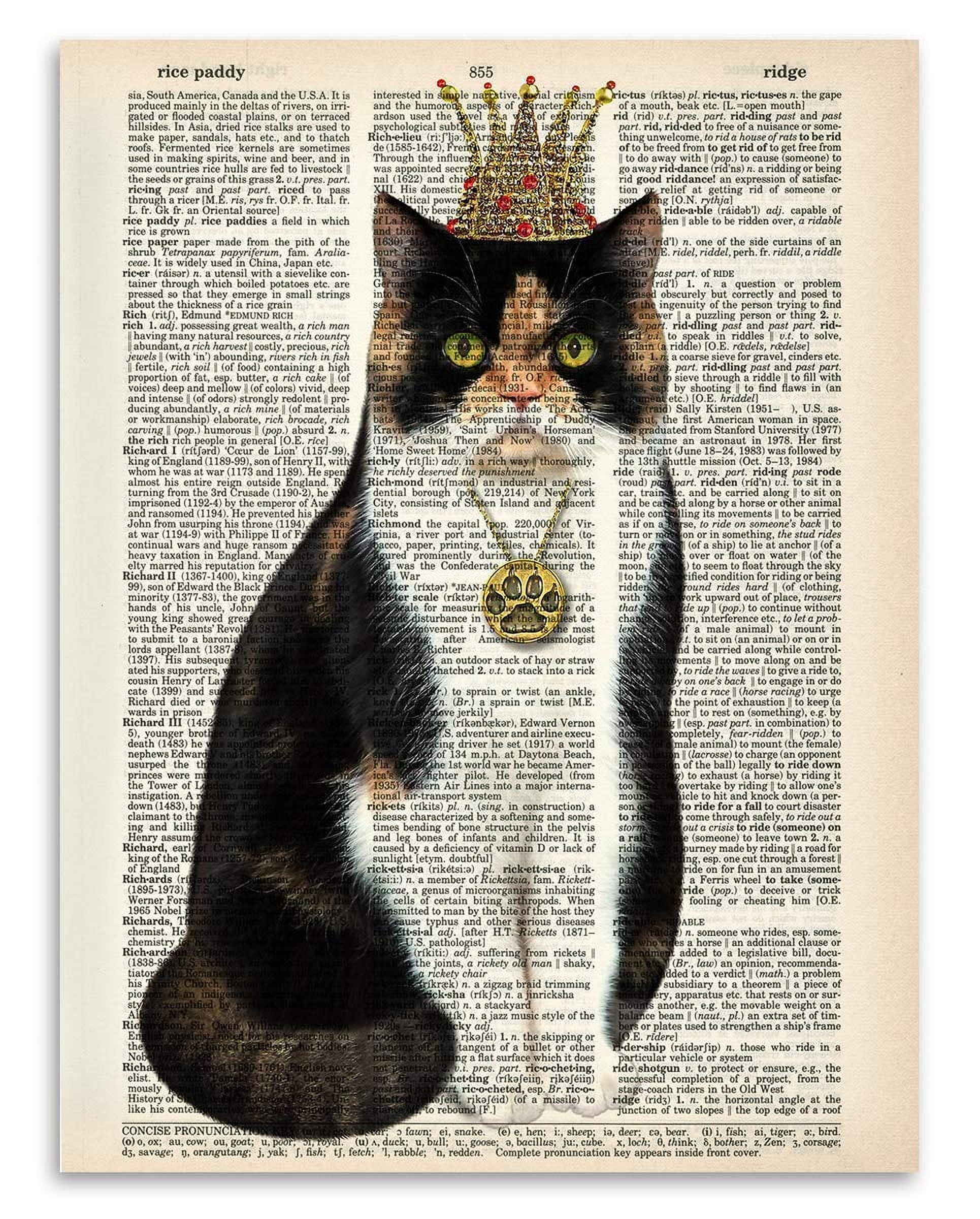 AABERIC Lemur Monkey - Upcycled Dictionary Art - Scary Lemur Animal ...