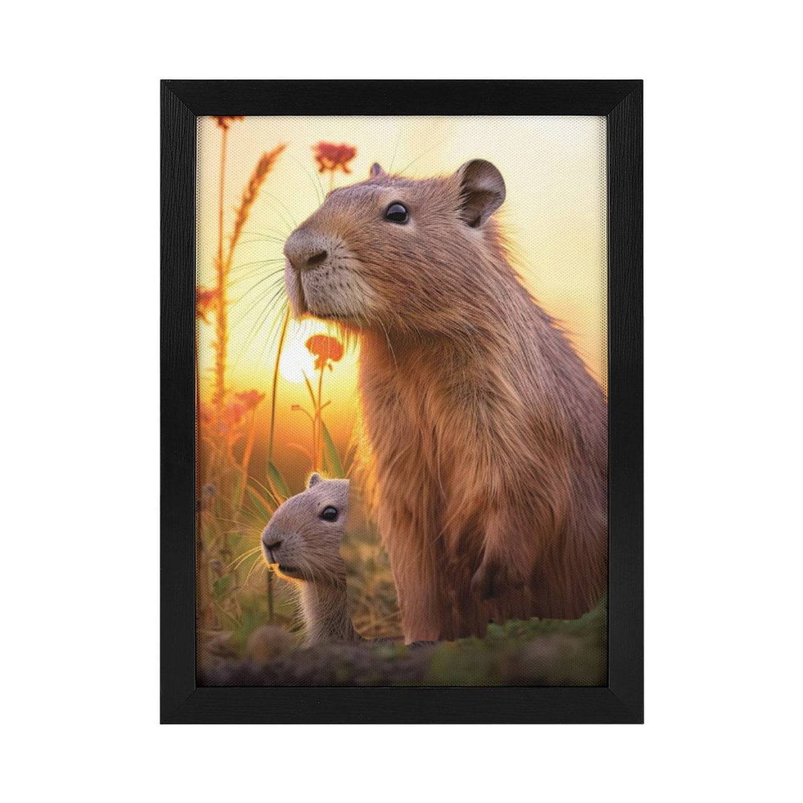 AABERIC Lenticular Wall Art Prints - Cute Capybaras from Deluxebase ...