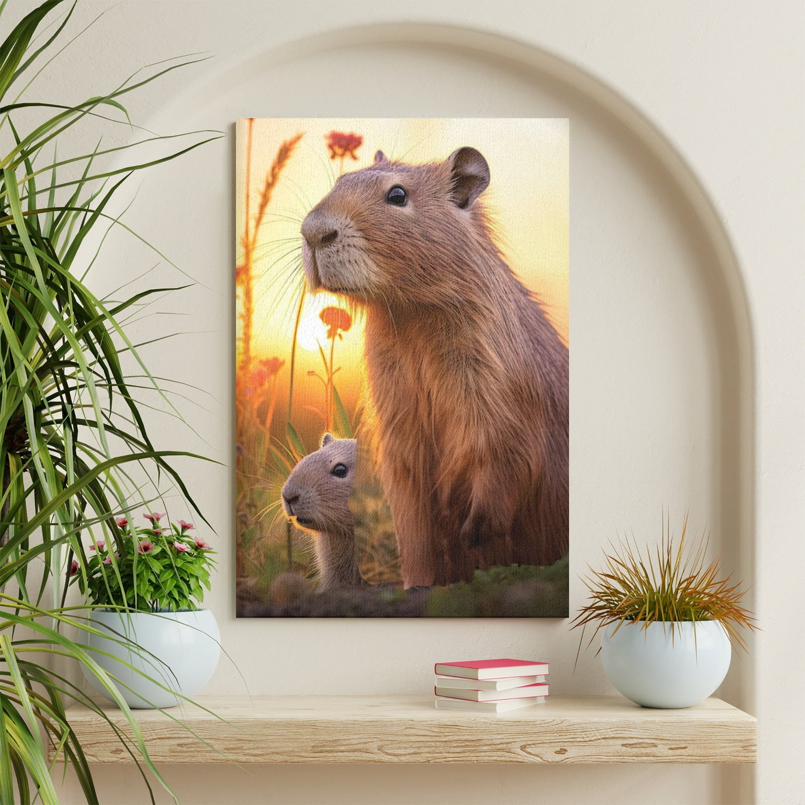 AABERIC Lenticular Wall Art Prints - Cute Capybaras from Deluxebase ...