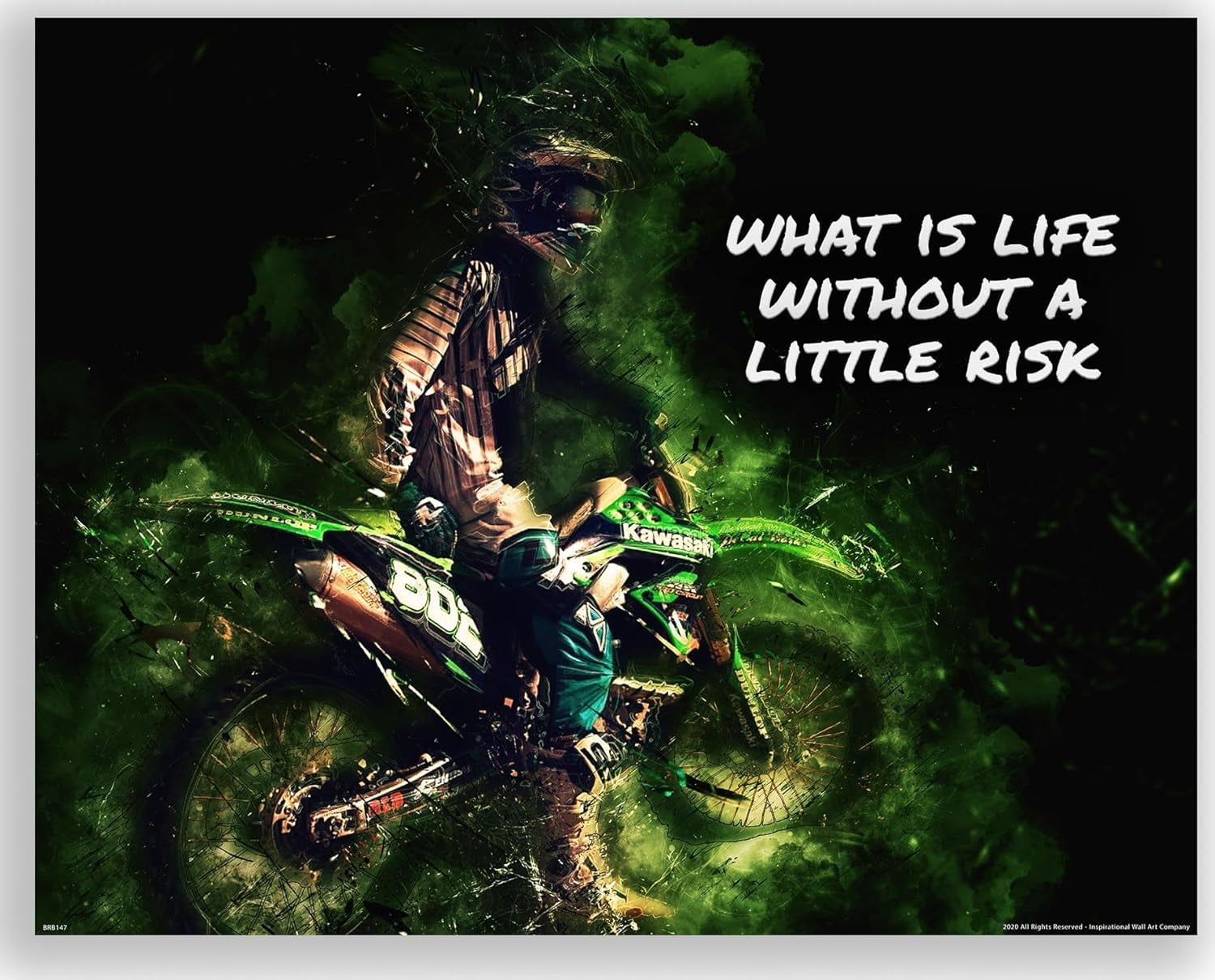 AABERIC What Is Life Without A Little Risk Motocross ATV Freestyle ...