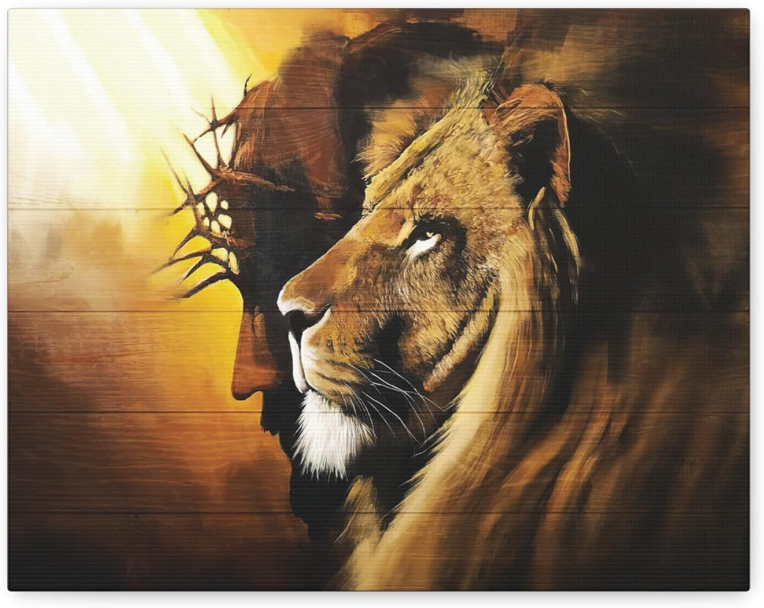 AABERIC The Lion of Judah Jesus Poster Canvas, Christ Lion and Jesus ...