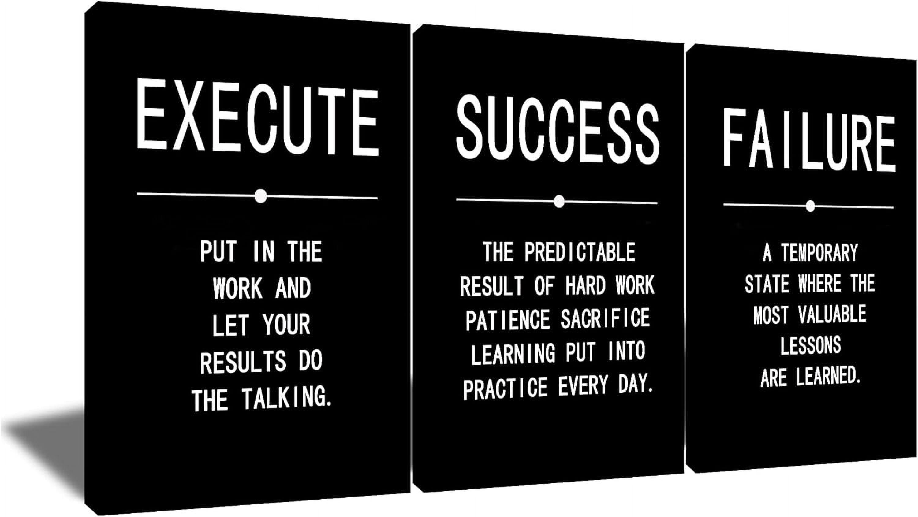 AABERIC Lion Motivational Canvas Print Wall Art Office Animal ...