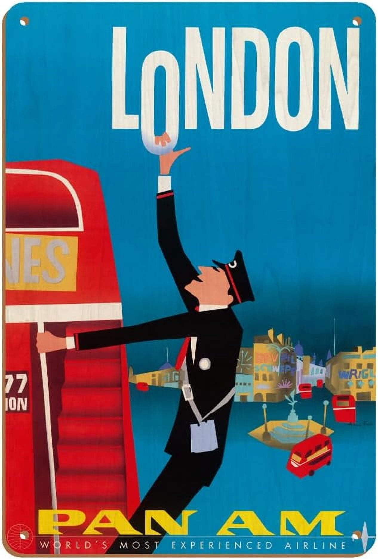 AABERIC London England - Double Decker Buses Bovril and Schweppe - Pan ...