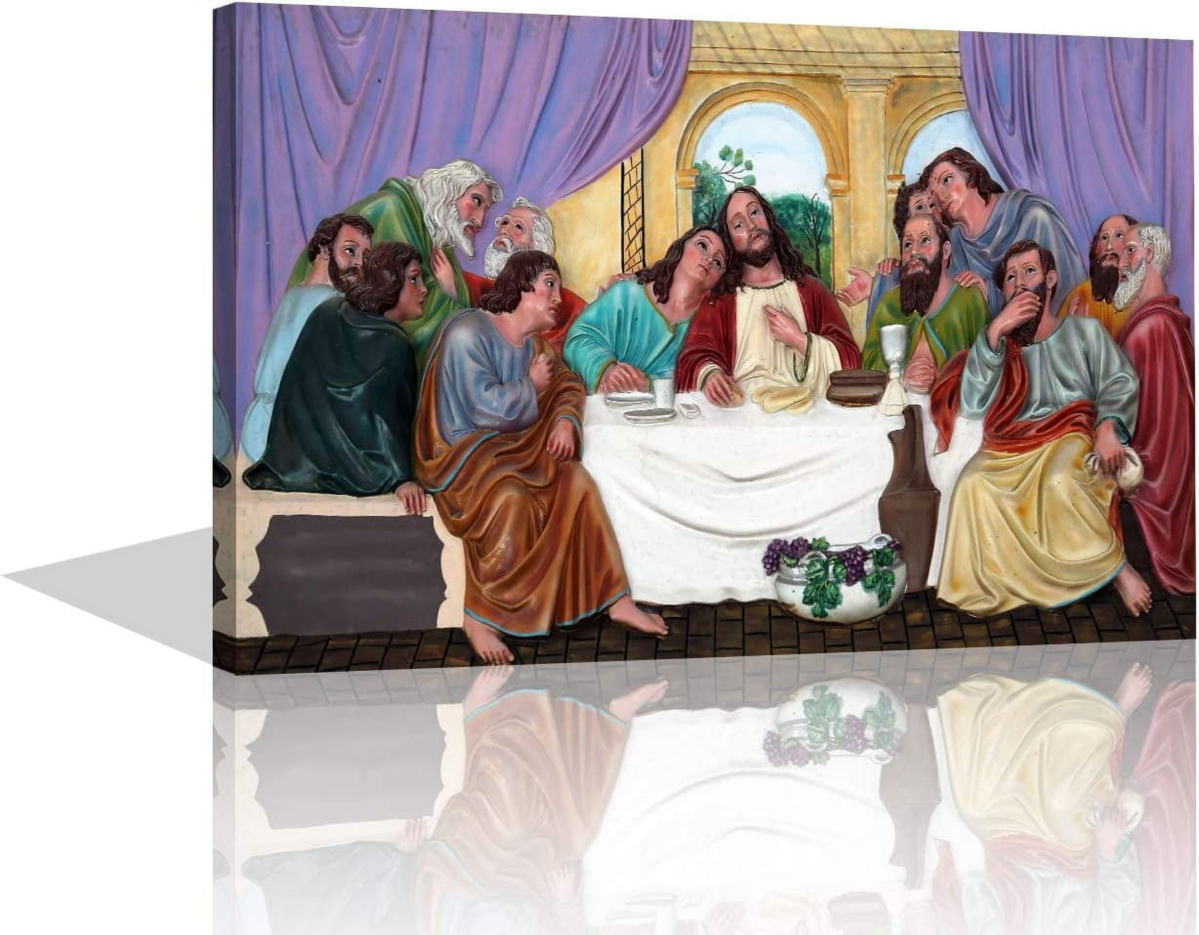 AABERIC The Lord Supper Wall Art Cuadros De La Santa Cena De Jesus ...