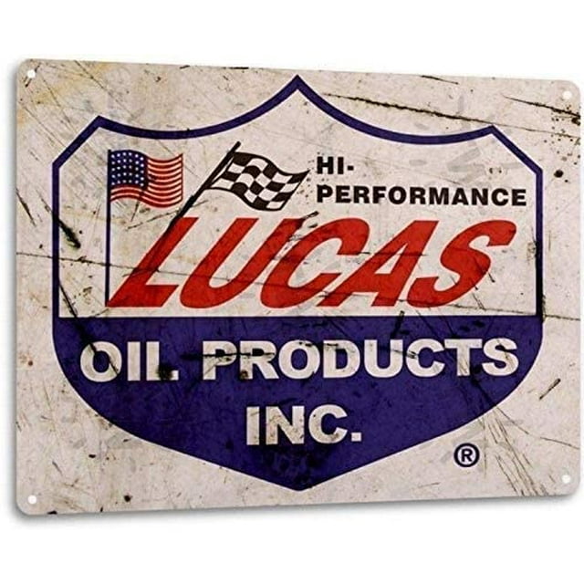 AABERIC Lucas Oil Logo Garage Auto Shop Gas Retro Advertising Wall ...
