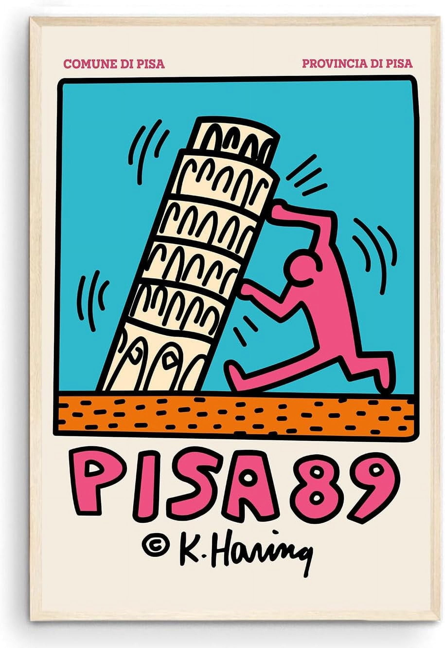 AABERIC Man Carrying The Sun, Exhibition Poster, Man Holding Sun ...