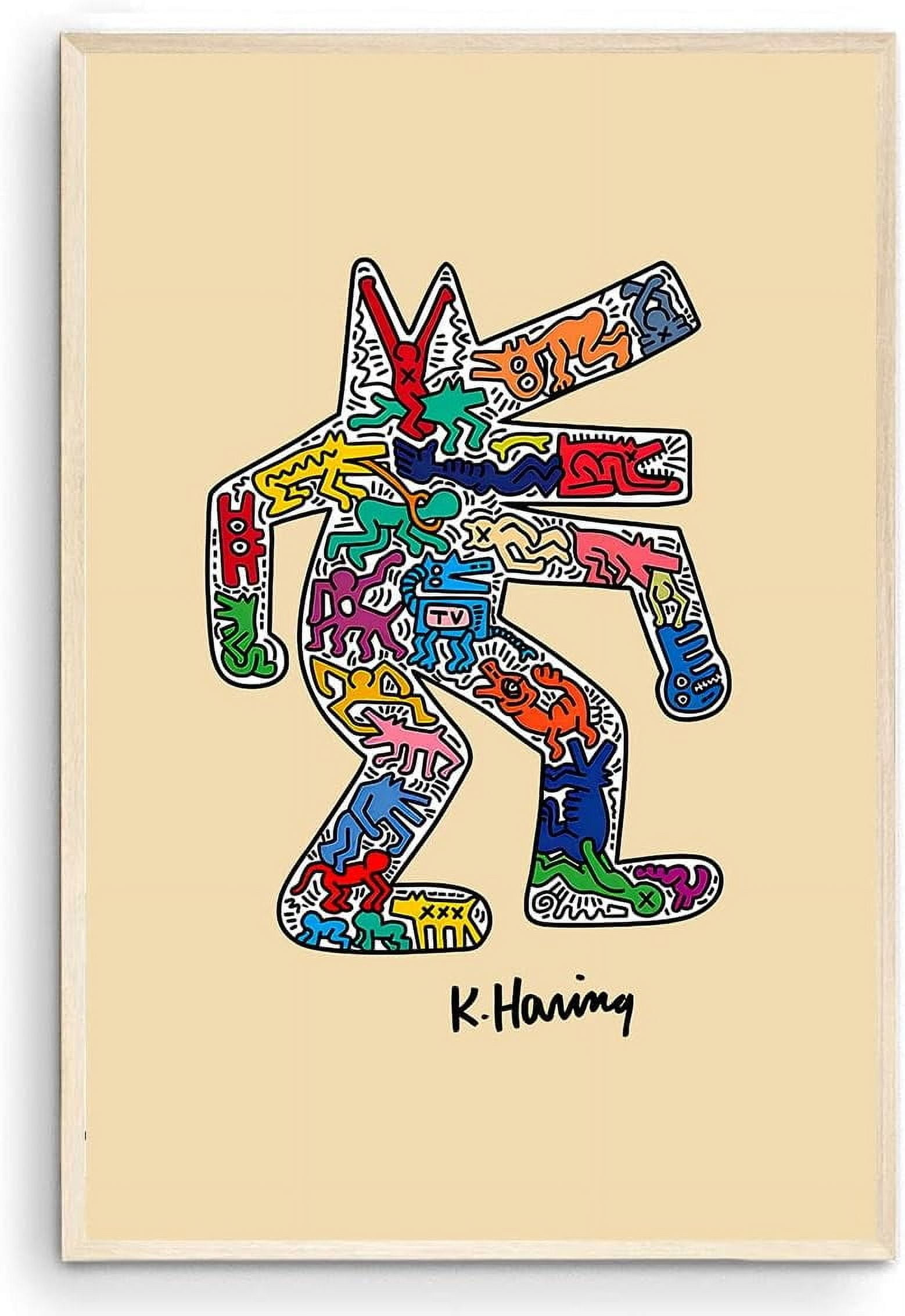 AABERIC Man Carrying The Sun, Exhibition Poster, Man Holding Sun ...