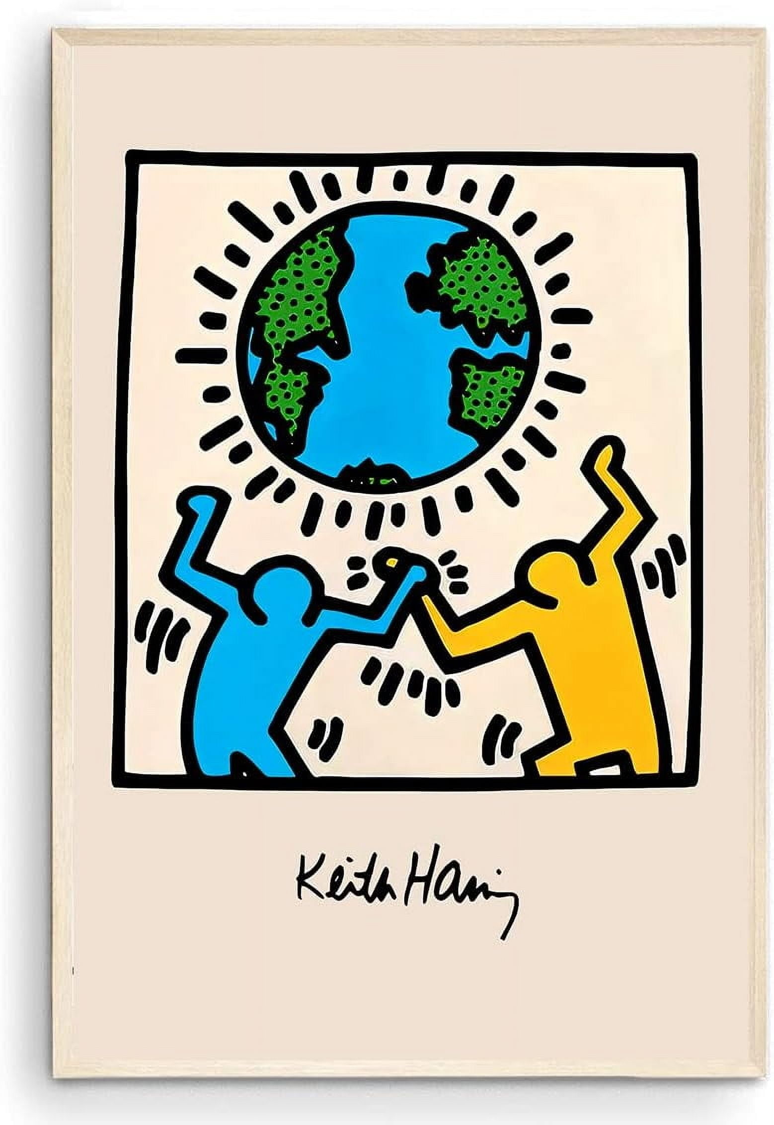 AABERIC Man Carrying The Sun, Exhibition Poster, Man Holding Sun ...