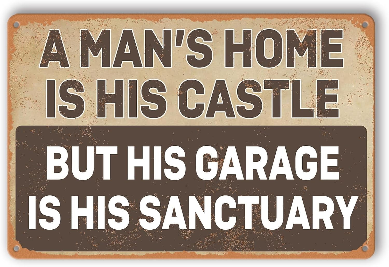 AABERIC Man Cave Wall Decor Vintage Metal Tin Sign Garage Decor For Men ...