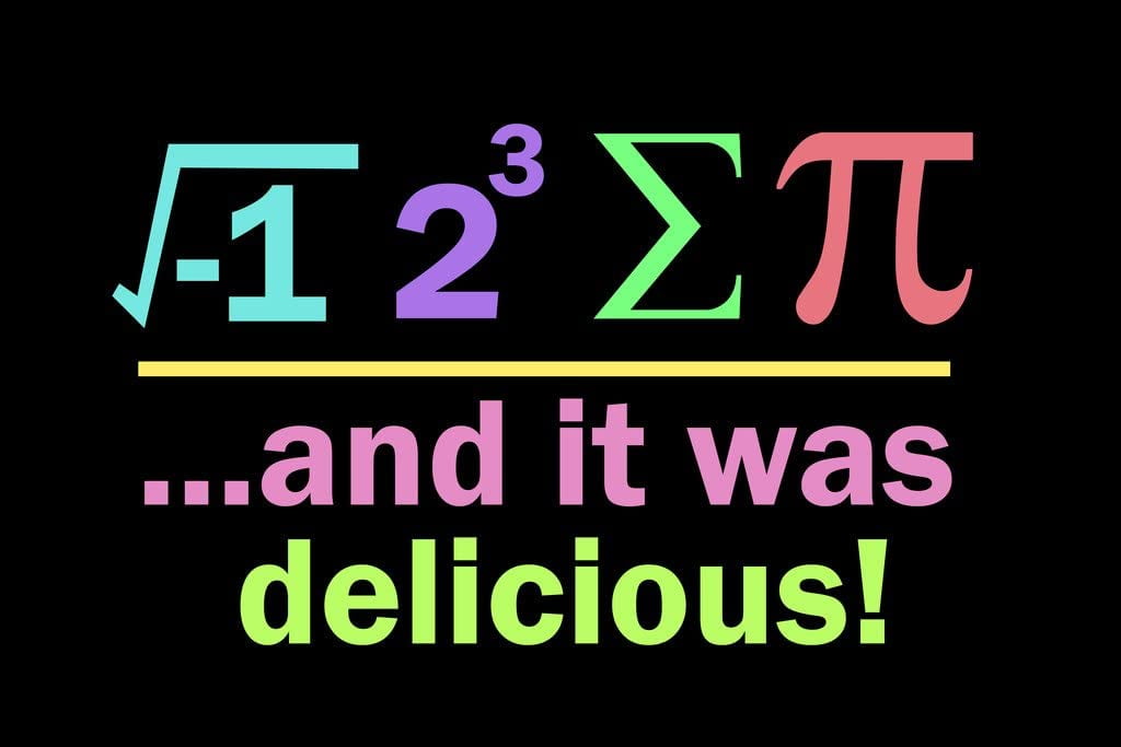 AABERIC Math Canvas Prints Wall Posters Middle School Classroom I Ate ...