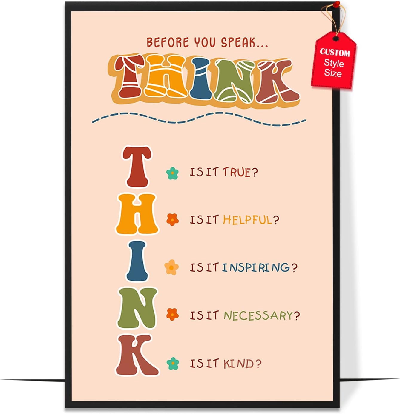 AABERIC Mental Health Poster, Boho Therapy Tools Educational Supplies ...