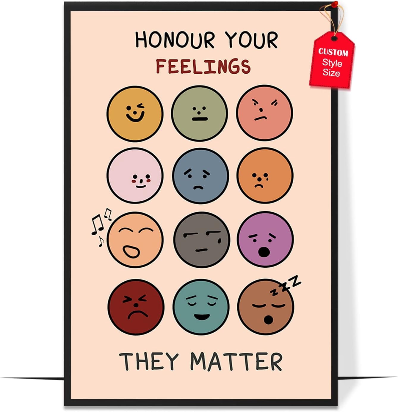AABERIC Mental Health Poster, Boho Therapy Tools Educational Supplies ...