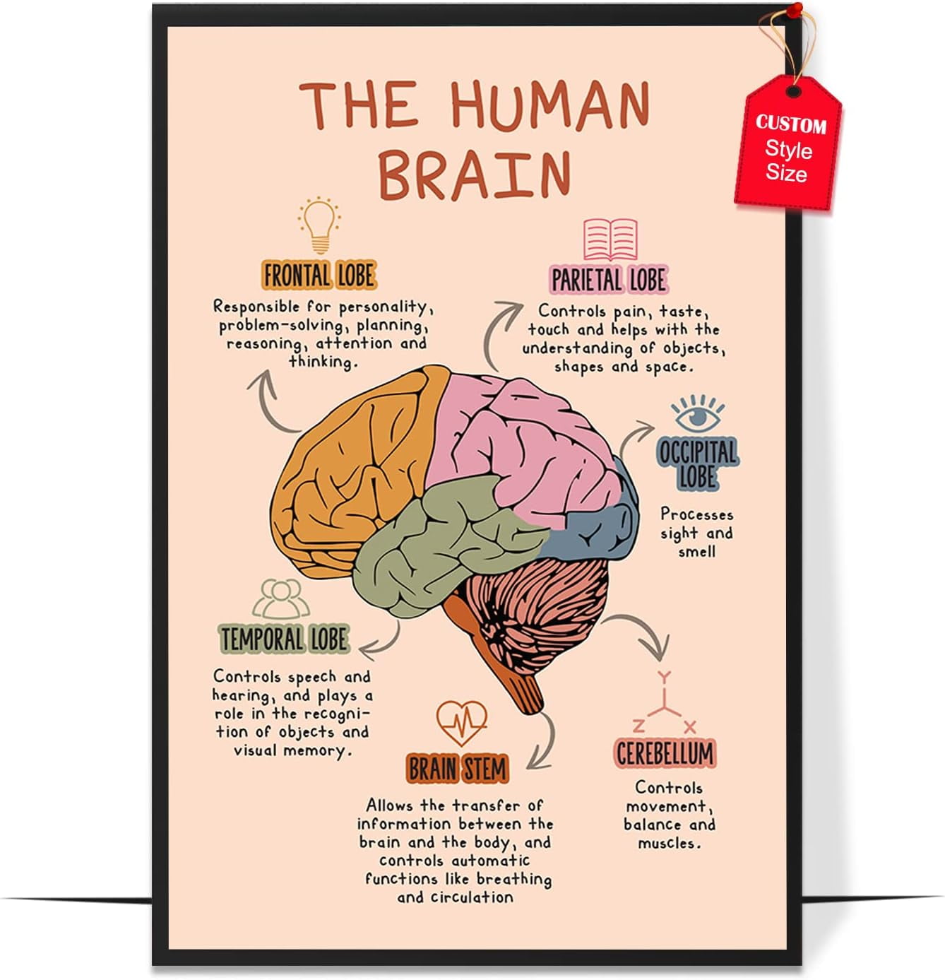AABERIC Mental Health Poster, Boho Therapy Tools Educational Supplies ...
