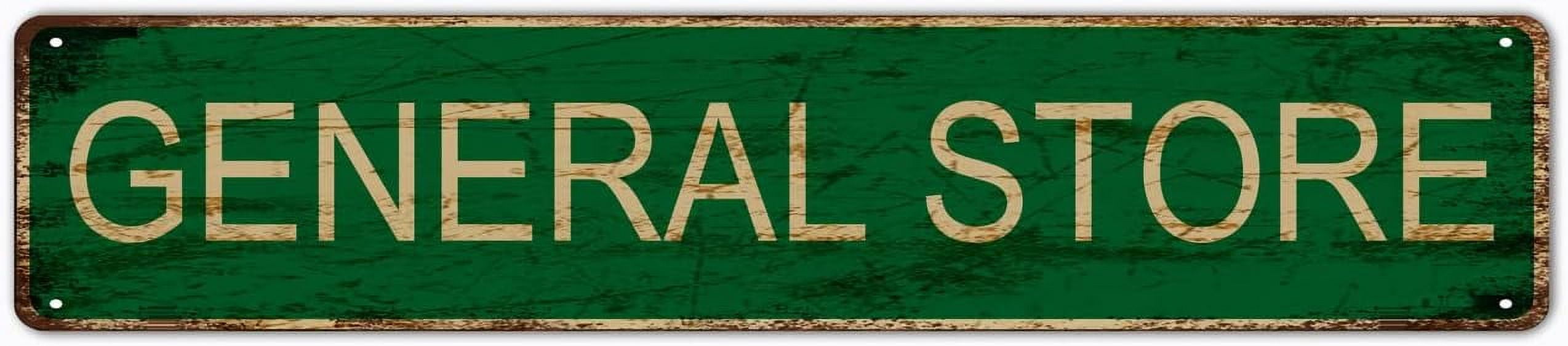 AABERIC Metal Sign General Store Vintage Signs Retro Tin Signs Art ...