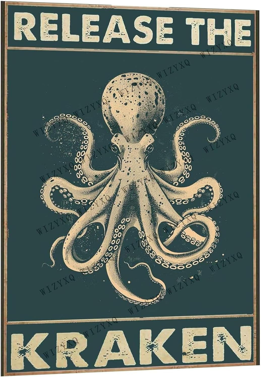 AABERIC Metal Signs Release The Kraken Vintage Sign Retro Aluminum ...