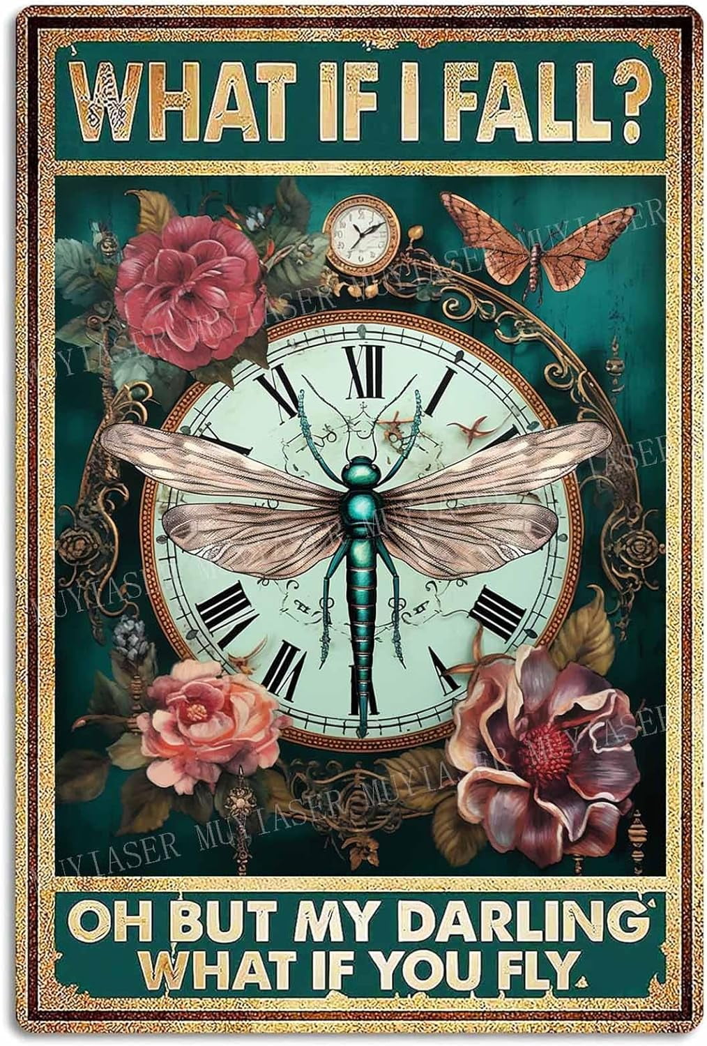 AABERIC Metal Signs What if i fall oh but my darling what if you fly ...