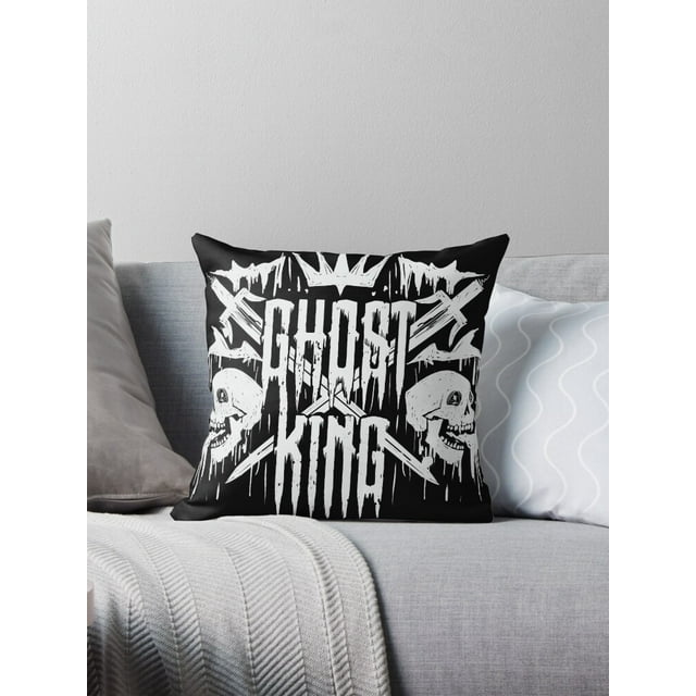 Aaberic Metal Core Ghost King Throw Pillow Covers Cases Cushion Cover