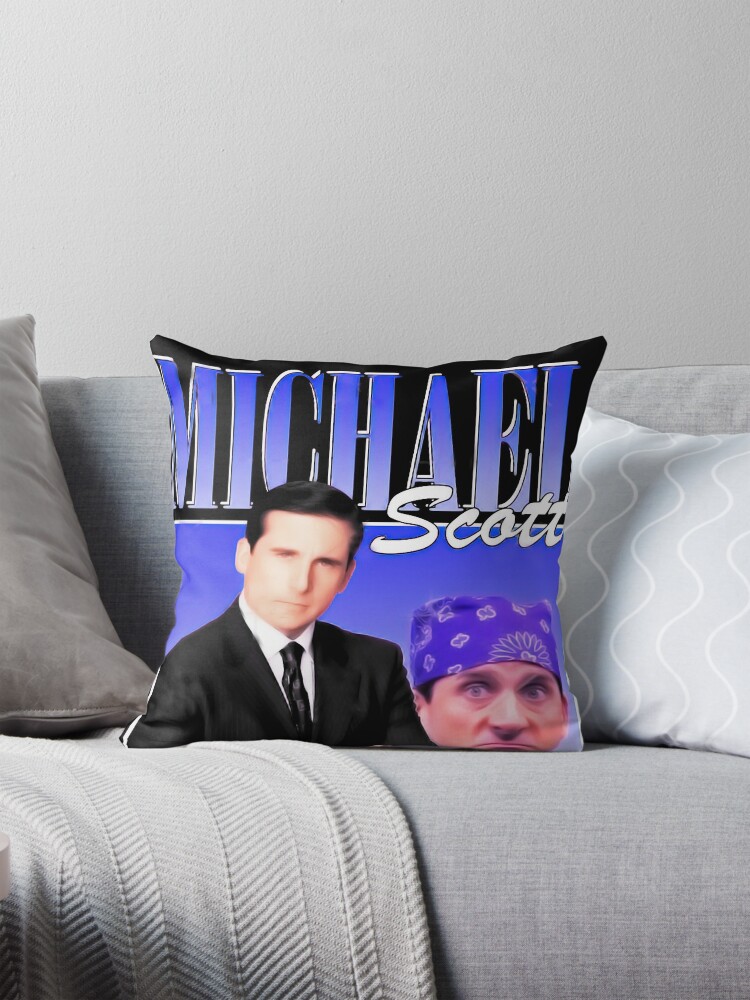 AABERIC Michael Scott Homage Botleg Rap Throw Pillow Covers Cases ...