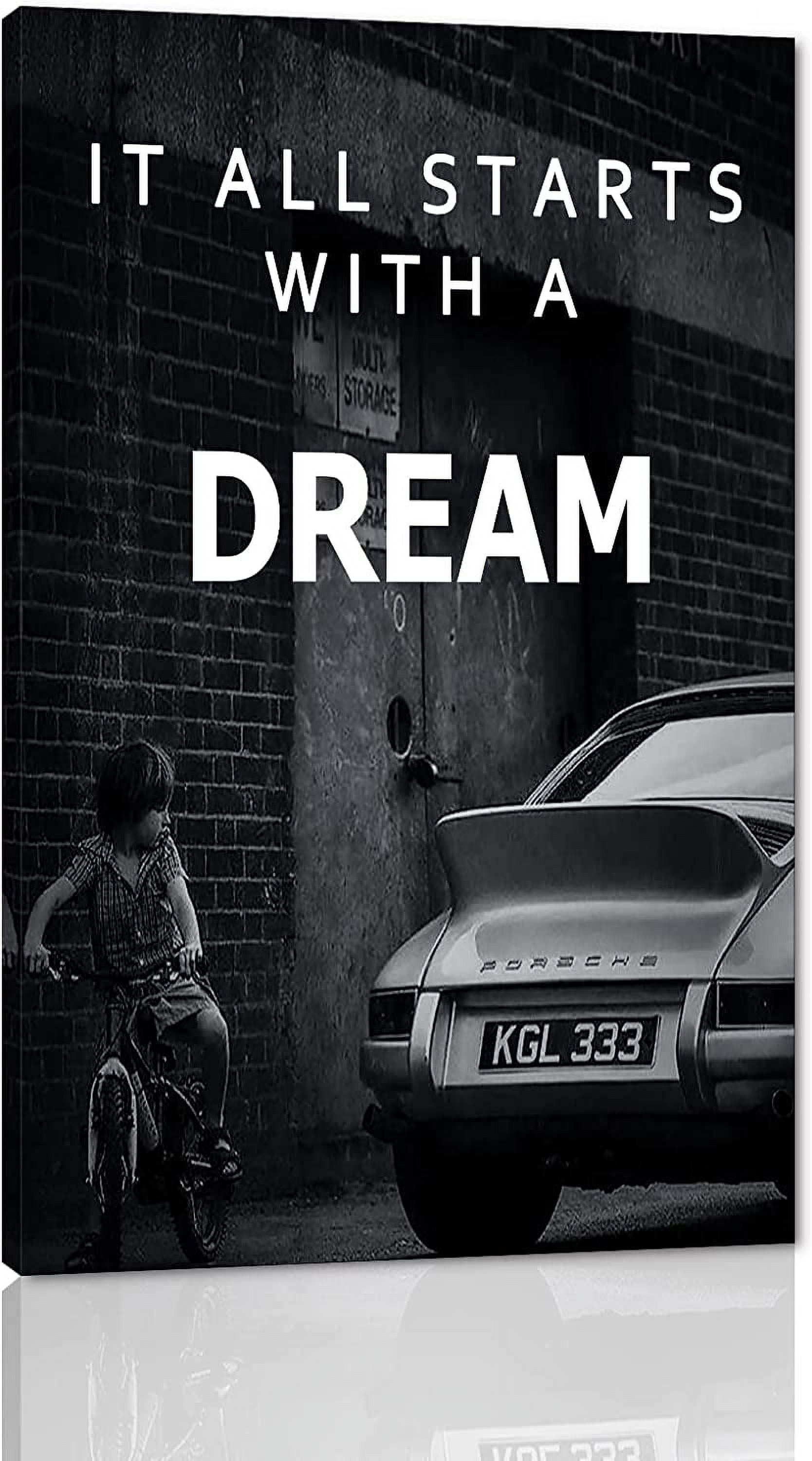 AABERIC Mindset is Everything Motivational Canvas Office Wall Art ...