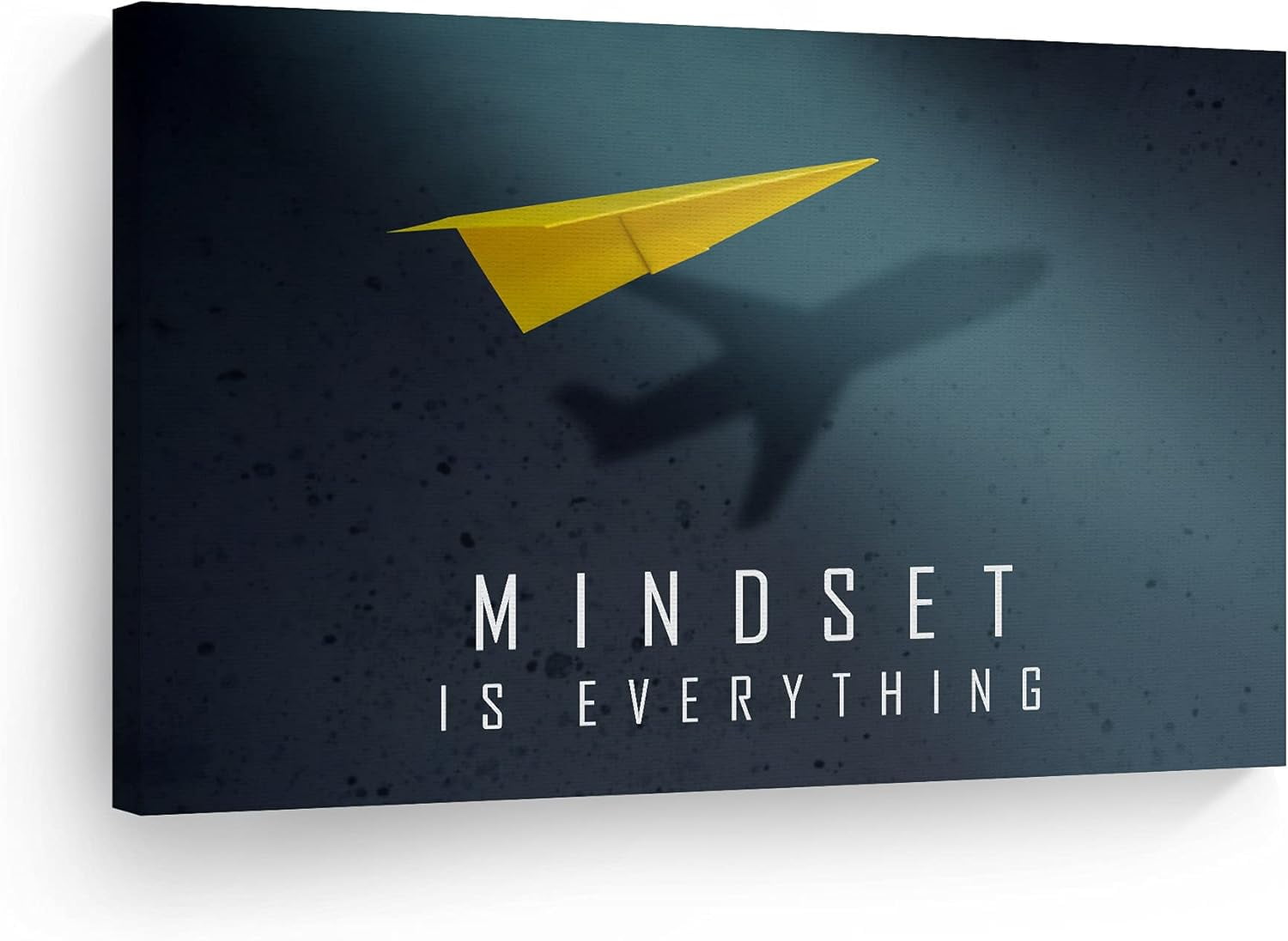 AABERIC Mindset is Everything Paper Plane Motivational Wall Art Canvas ...