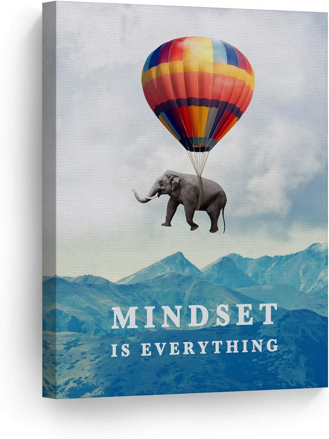 AABERIC Mindset is Everything Quote Elephant with Balloon Motivational ...