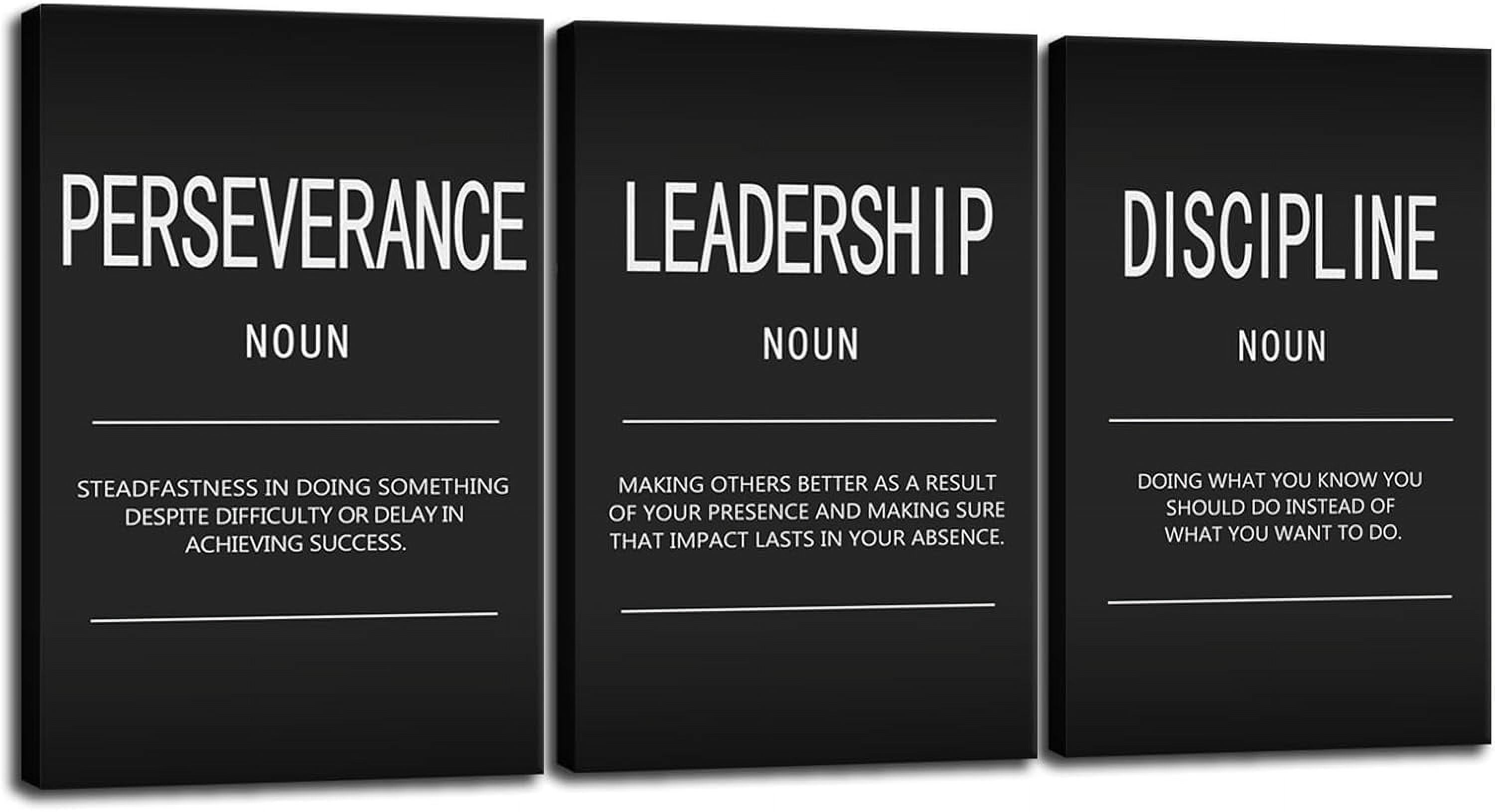 AABERIC Motivational Canvas Wall Art Money Never Sleeps Verb Painting ...