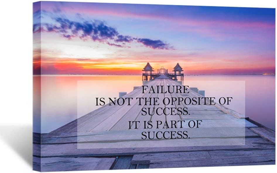 AABERIC Motivational Quotes Motto inspirational Success Teamwork Canvas ...