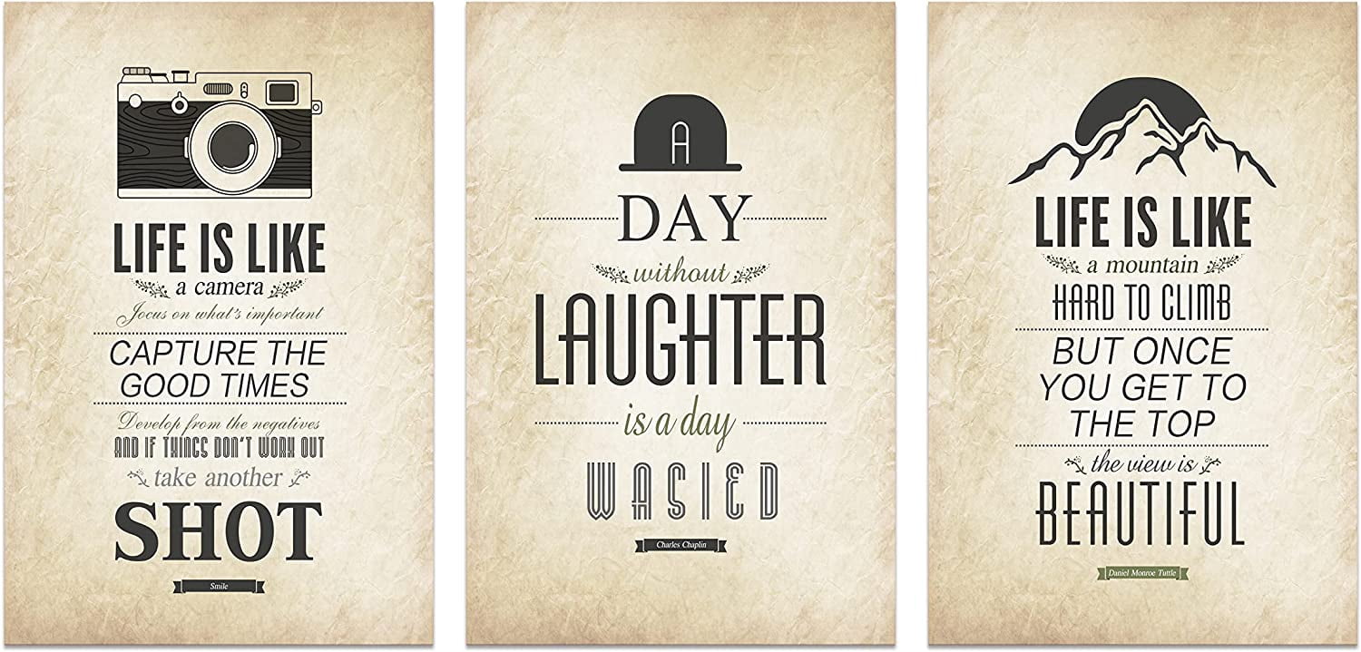 AABERIC Motivational Wall Art Inspirational Quotes Poster Prints Modern ...