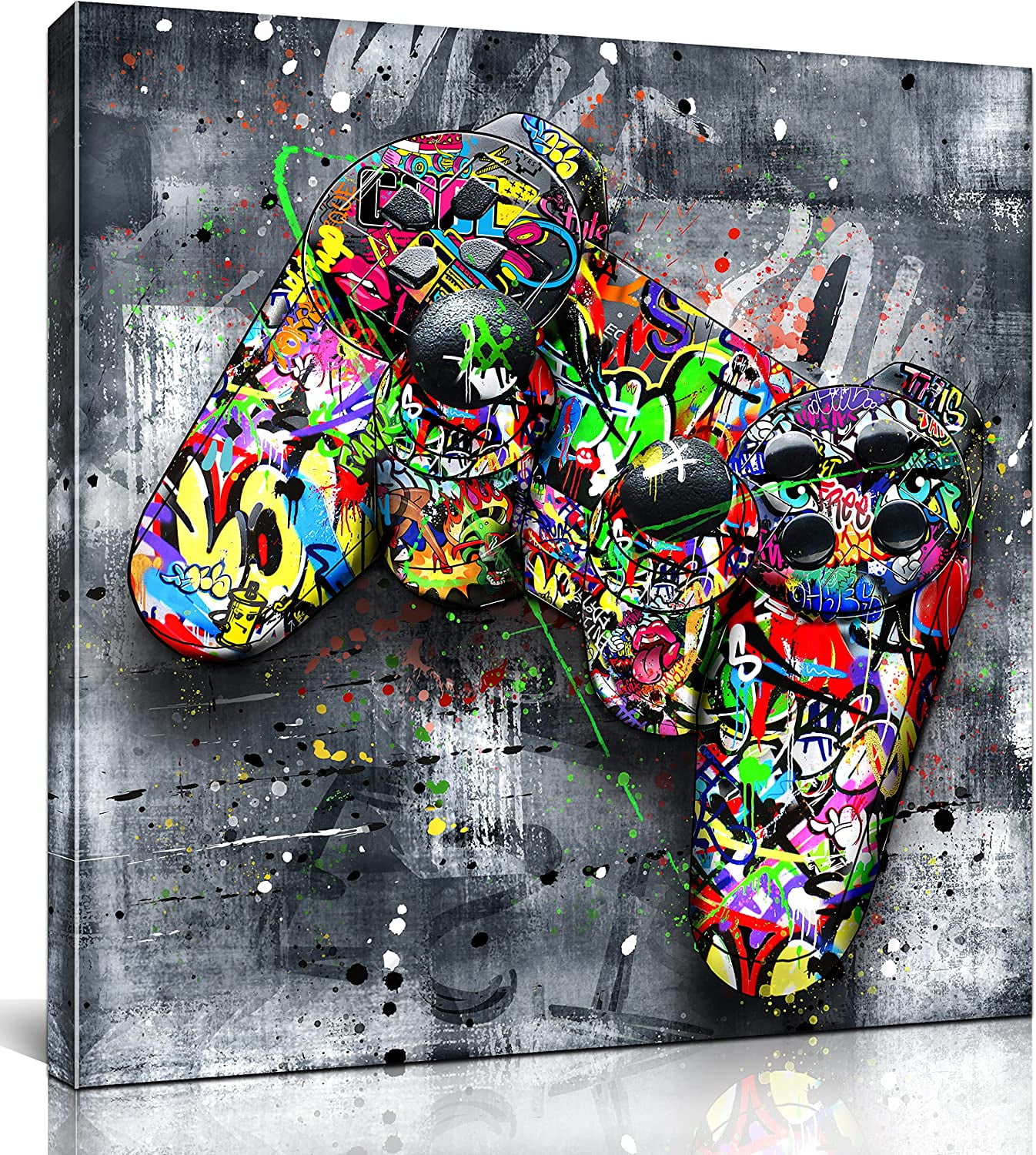 AABERIC Mountain Wall-Decor - Graffiti Poster Wall Art - Abstract ...