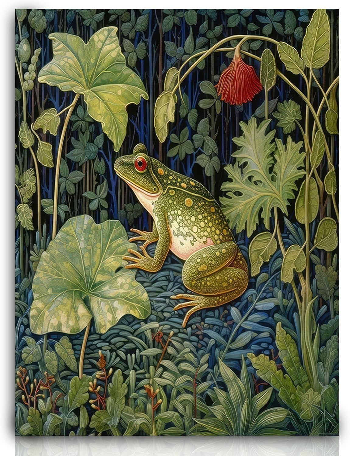 AABERIC Nordic Rustic William Morris Fox Wall Art Cute Fox Print ...