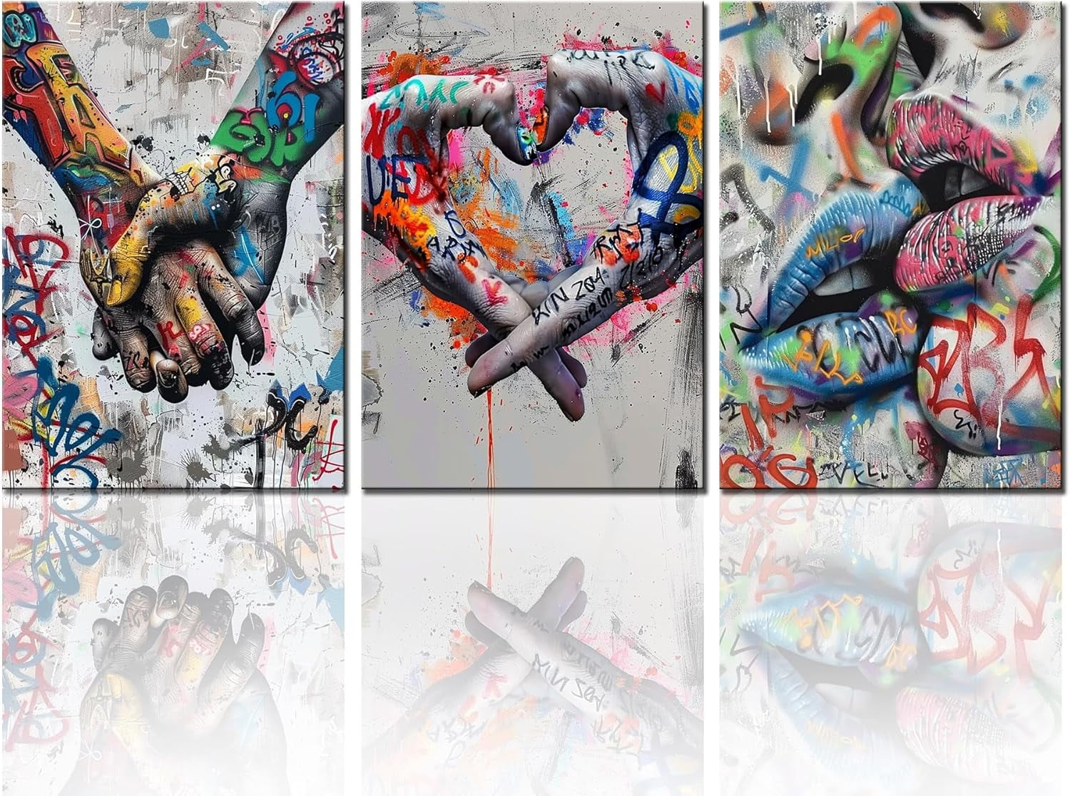 AABERIC Norse Art Classic Street Art Banksy Graffiti Paintings Promise ...