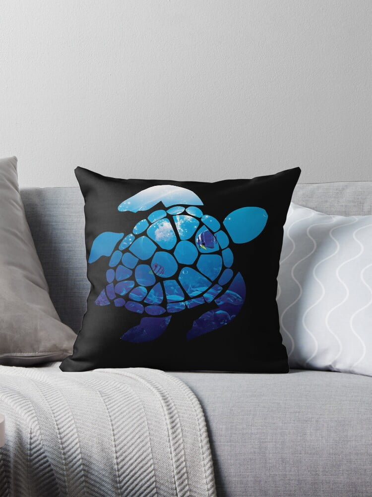 AABERIC Ocean Sea Turtle Throw Pillow Covers Cases Cushion Cover Case ...