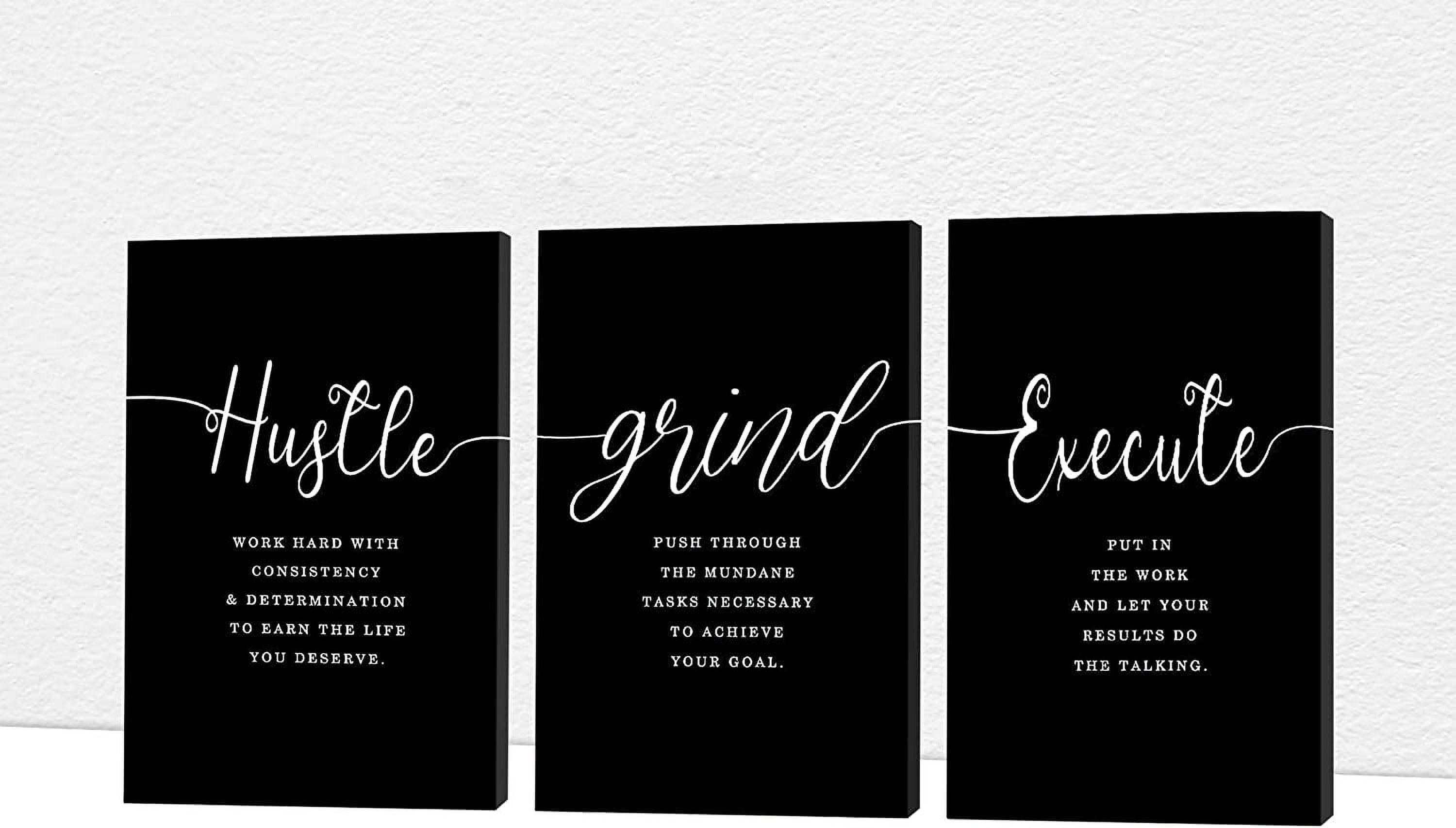 AABERIC Office Wall Art-3 Panel Motivational Wall Art, Inspirational ...