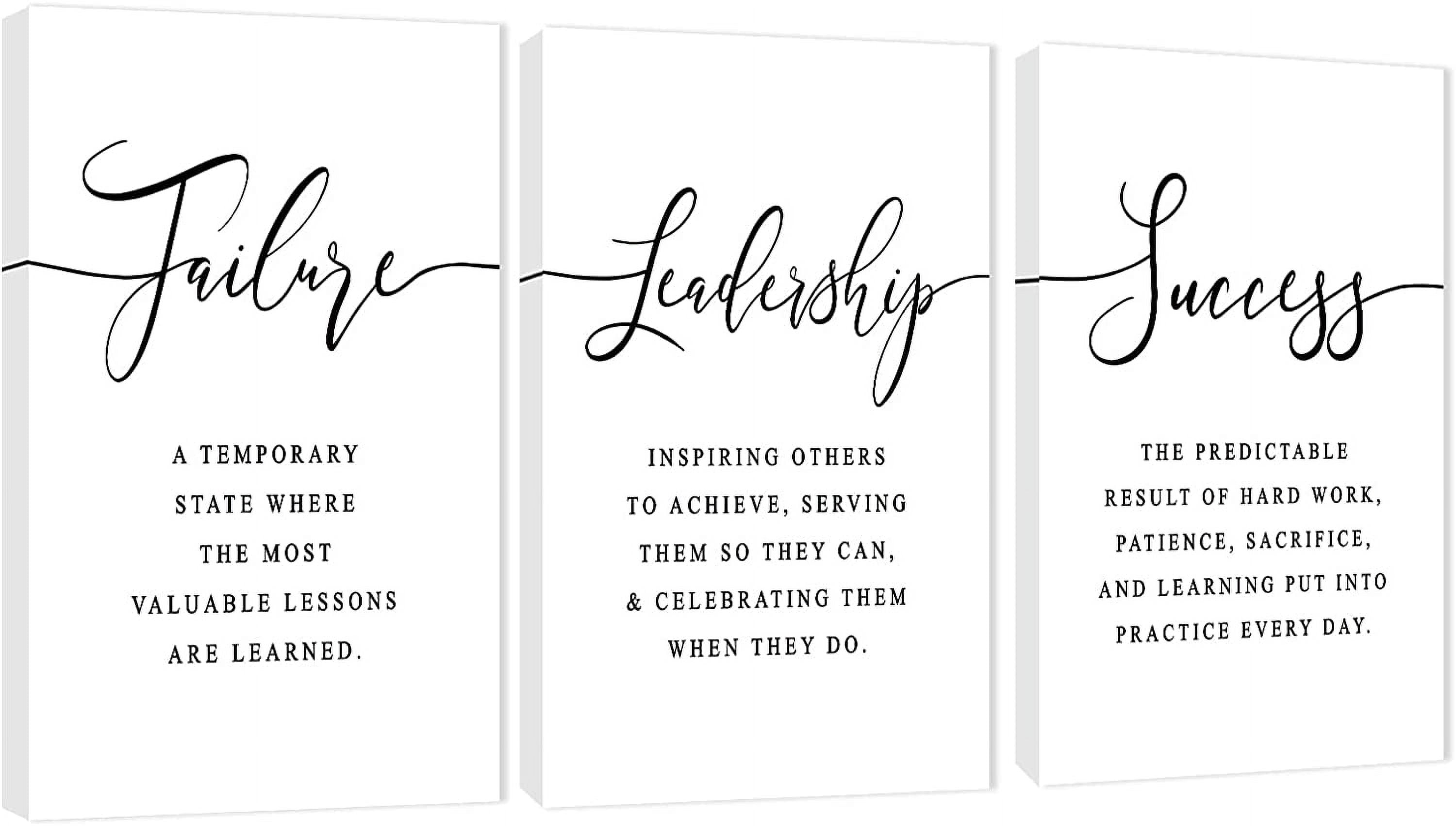 AABERIC Office Wall Art-3 Panel Motivational Wall Art, Inspirational ...