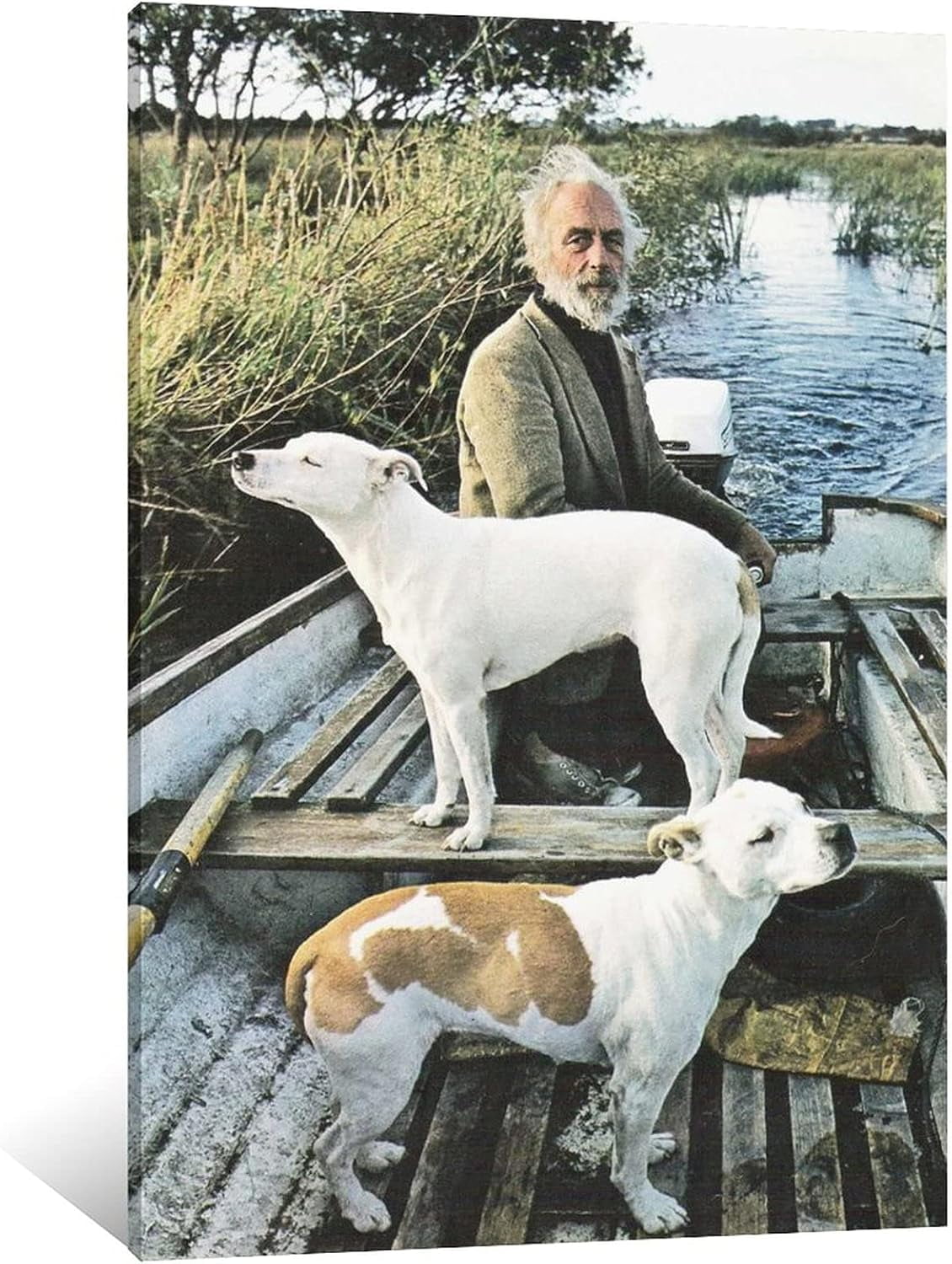 AABERIC Old Man with Dogs Movie Collectibles Posters Canvas Prints ...