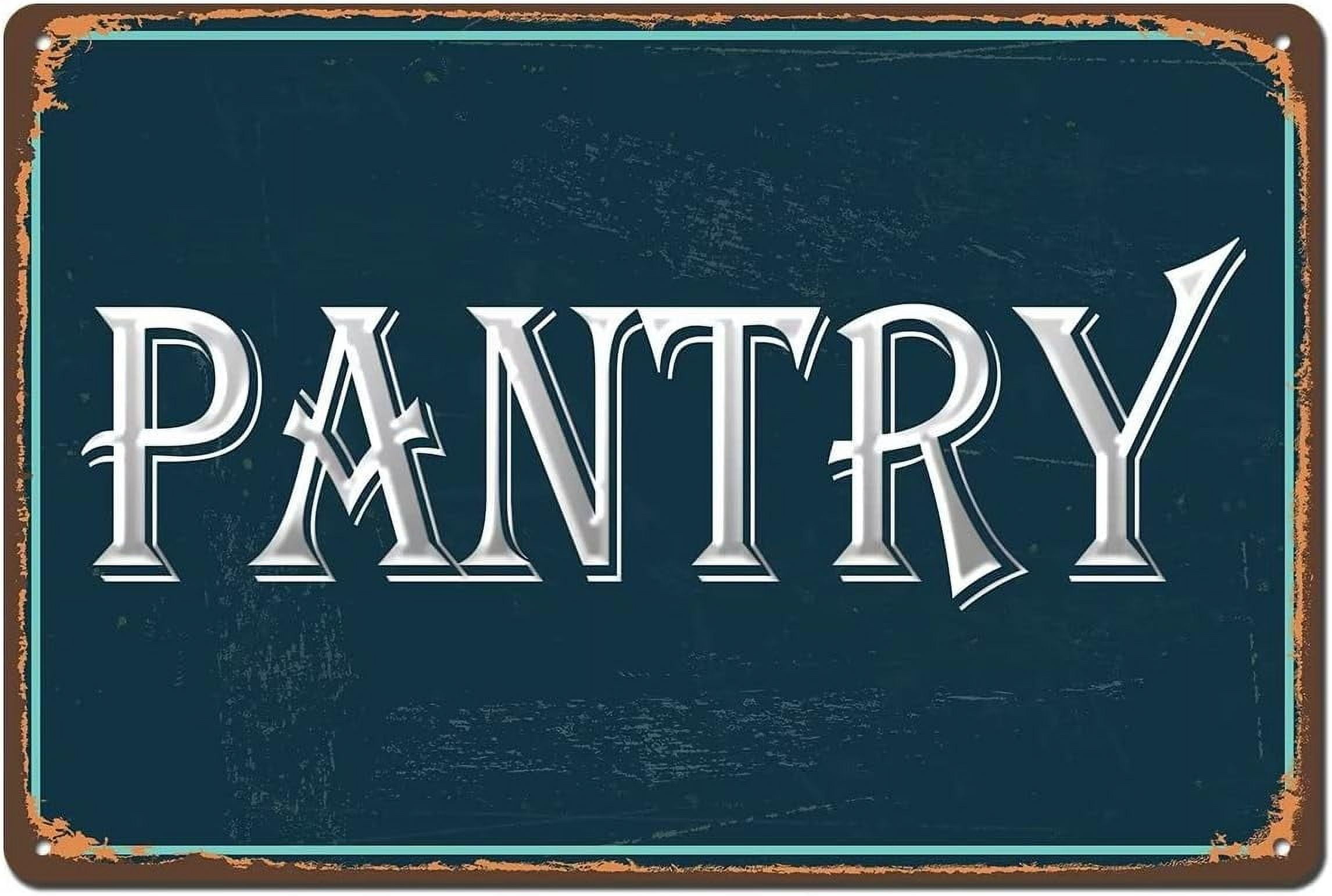 AABERIC Pantry Signs,Vintage Pantry Tin Metal Sign for Men Women ...
