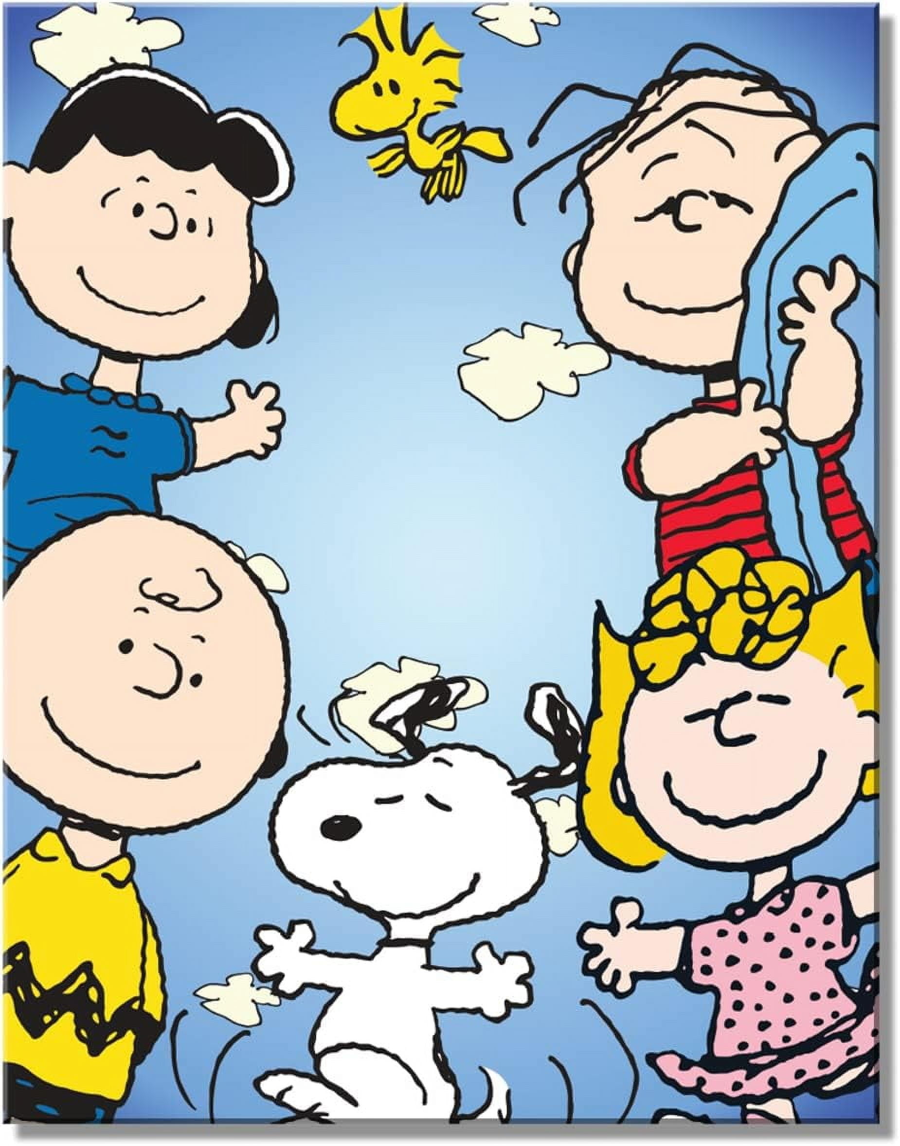 AABERIC Peanuts Gang Tin Sign - Charlie Brown Sally Linus Lucy ...