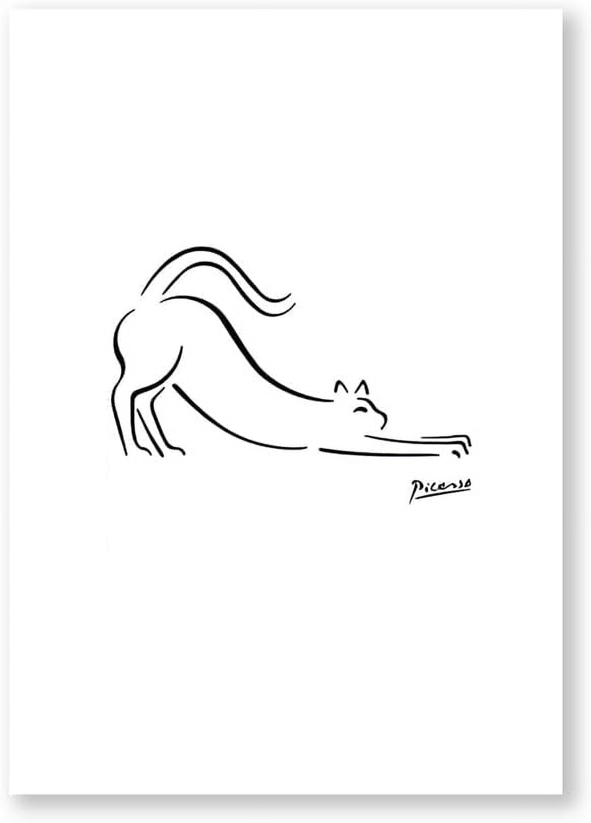 AABERIC Picasso Painting Abstract Animals Sketch Print on Canvas Dog ...