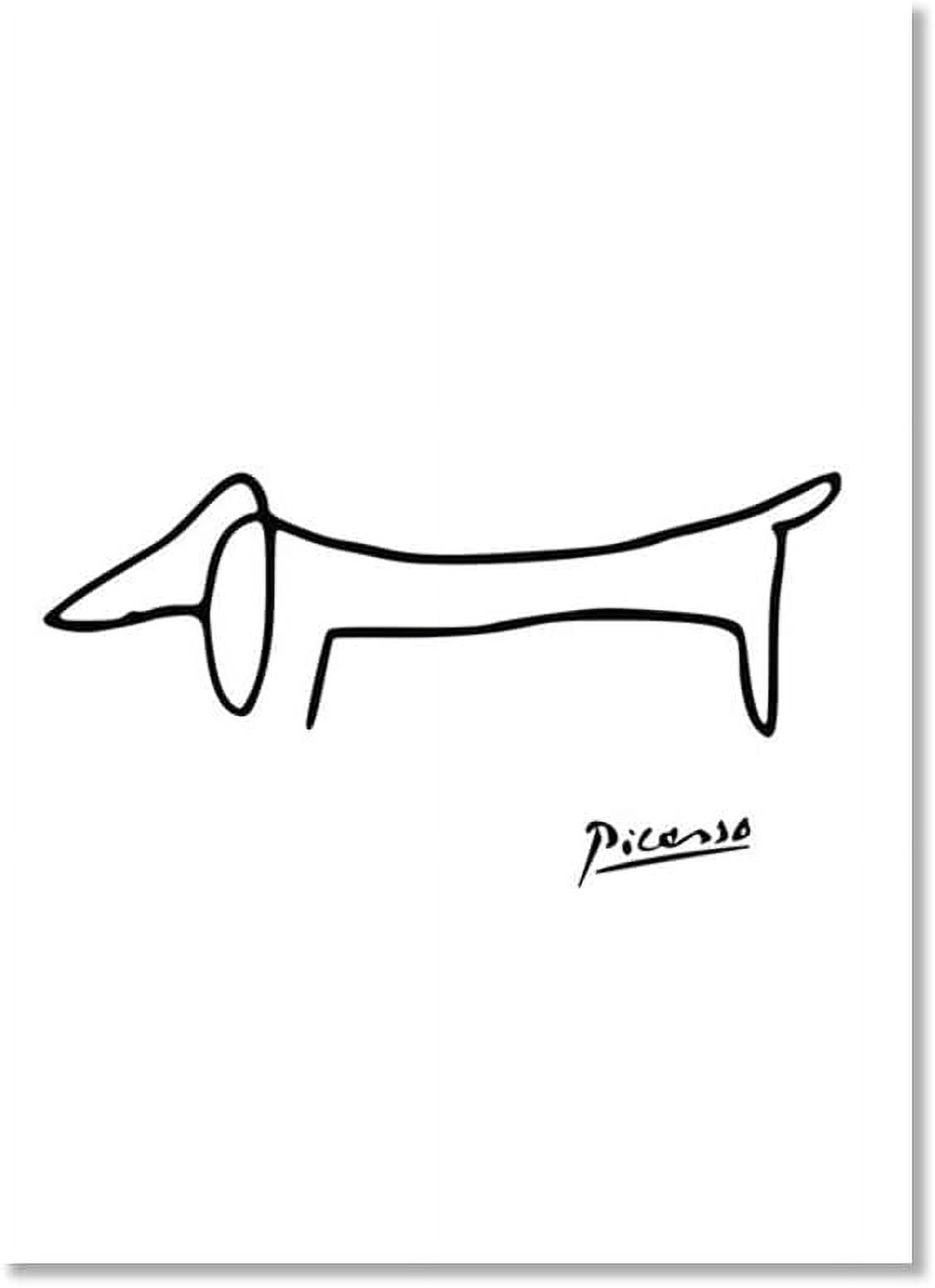 AABERIC Picasso Painting Abstract Animals Sketch Print on Canvas Dog ...