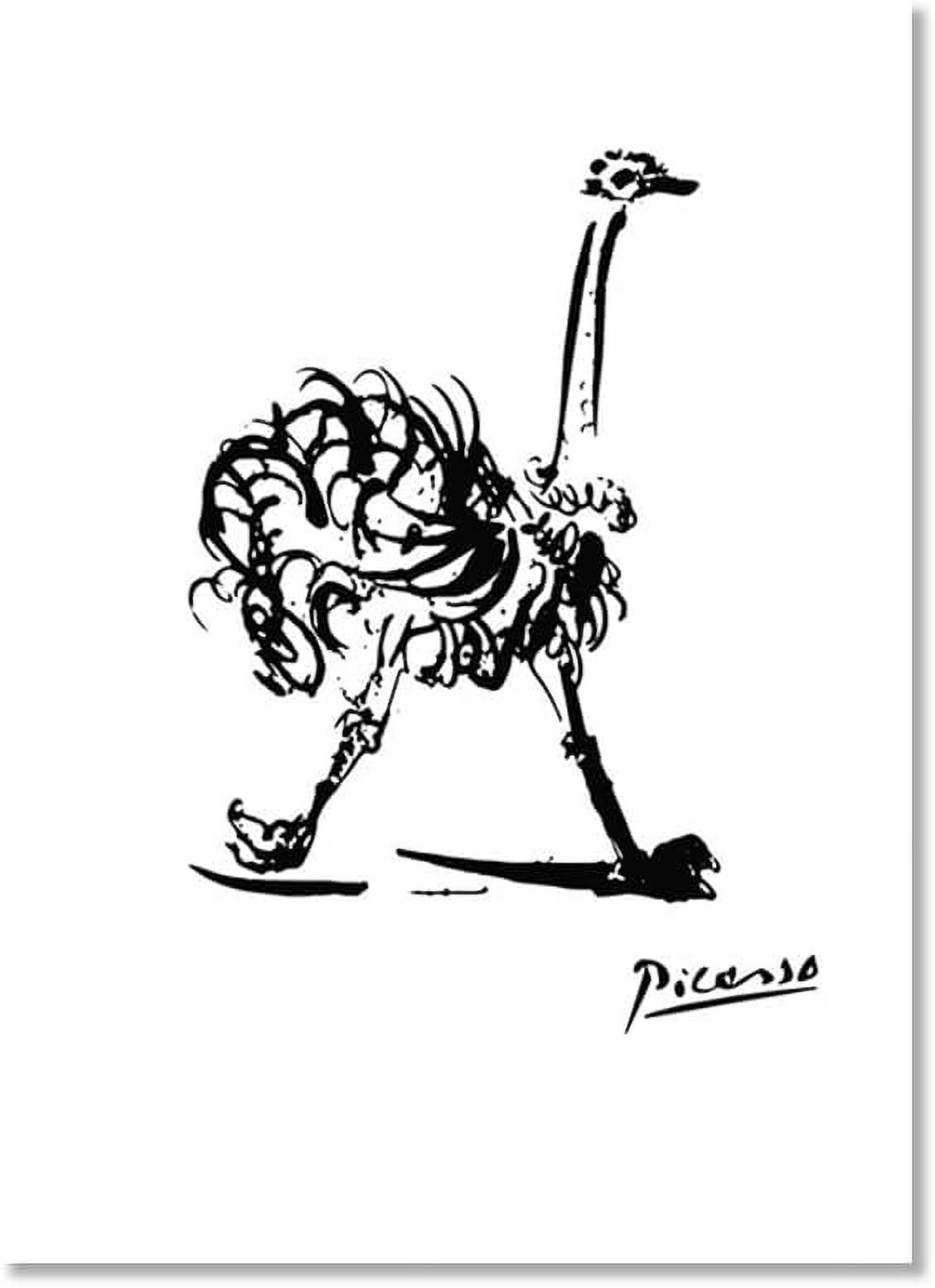 AABERIC Picasso Painting Abstract Animals Sketch Print on Canvas Dog ...