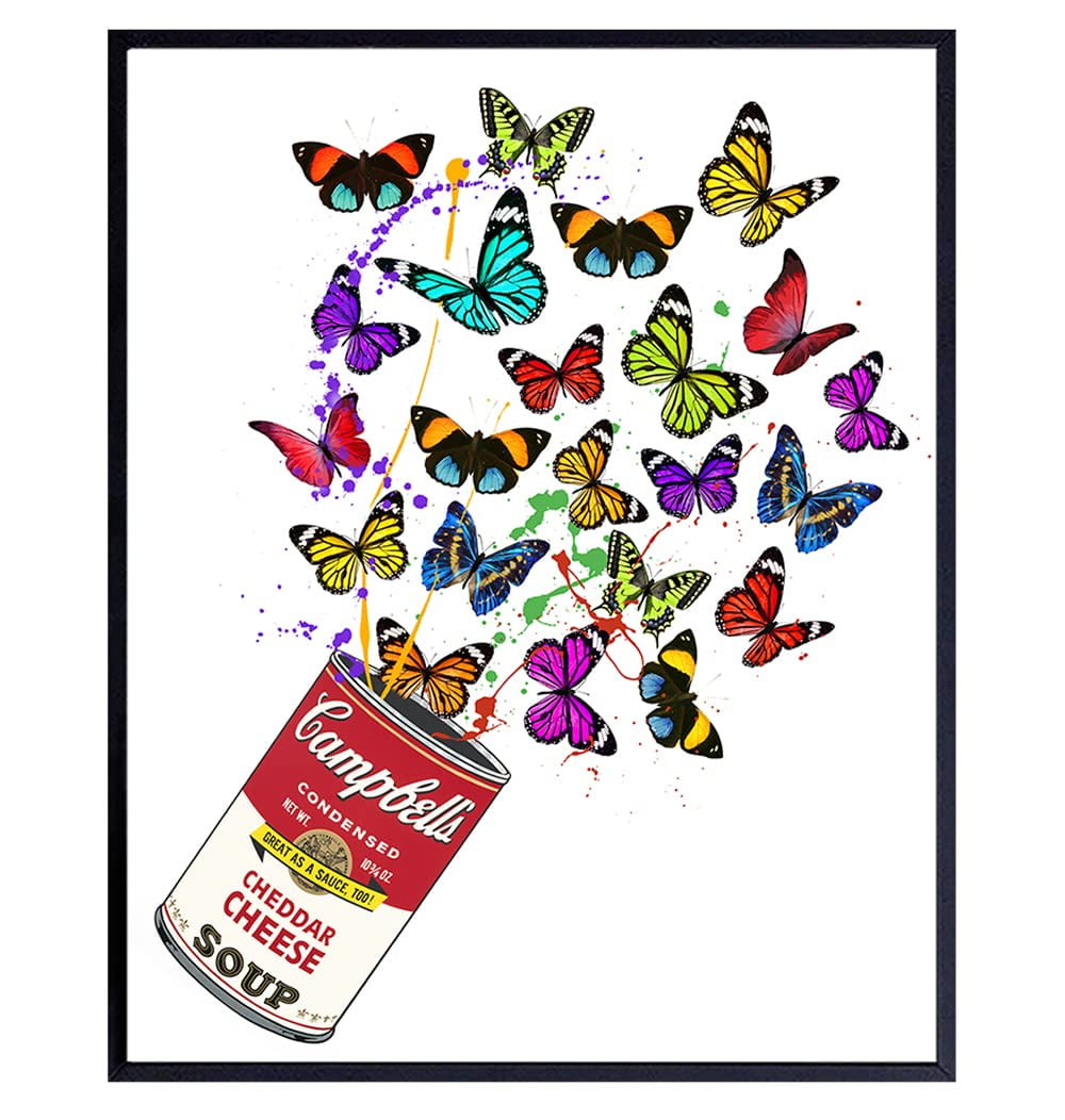 AABERIC Pop Art Wall Art & Decor - Andy Warhol Style Modern Art - Andy Warhol Soup Can Poster ...