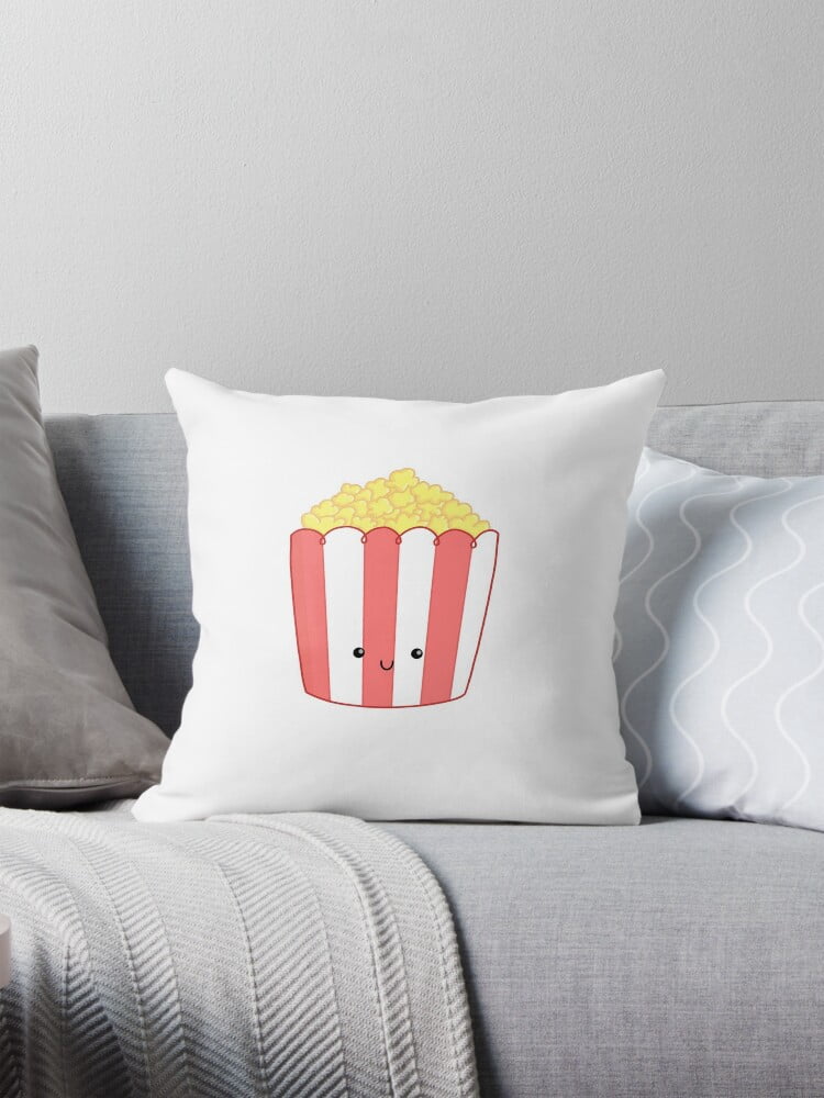 AABERIC Popcorn Throw Pillow Covers Cases Cushion Cover Case Sofa es ...