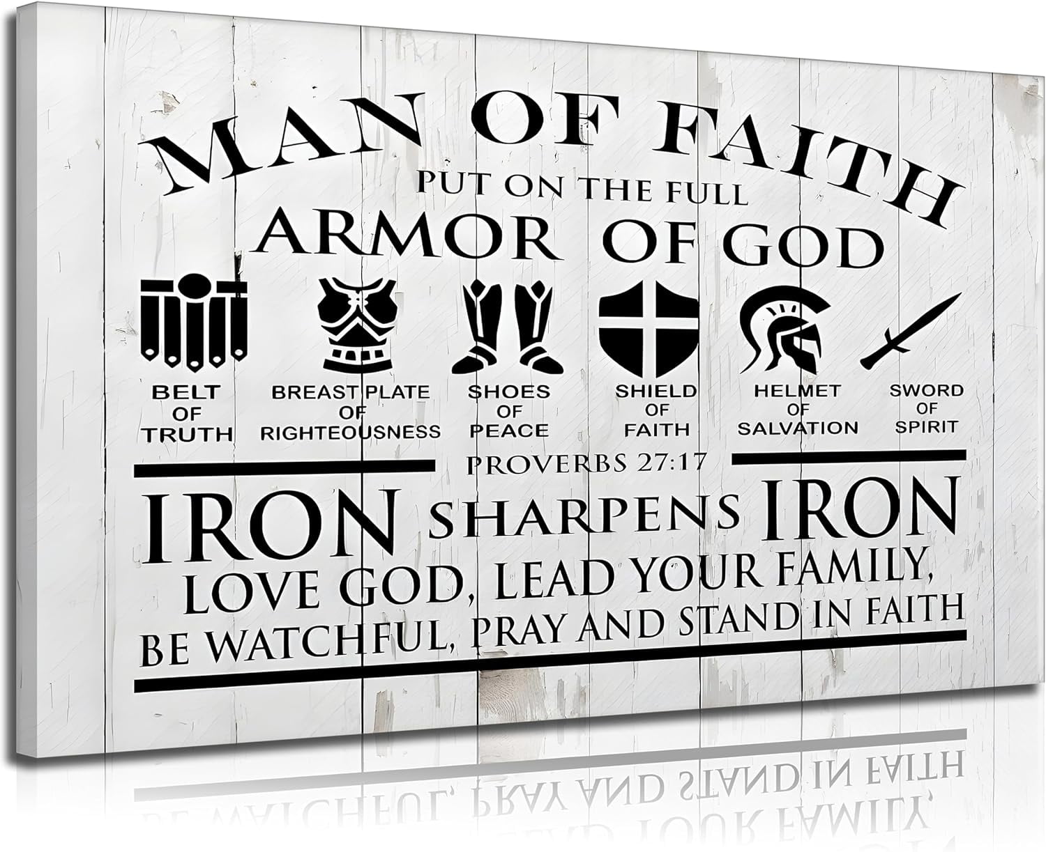 AABERIC Put on the Full Armor of God Christian Canvas Wall Art spiring ...