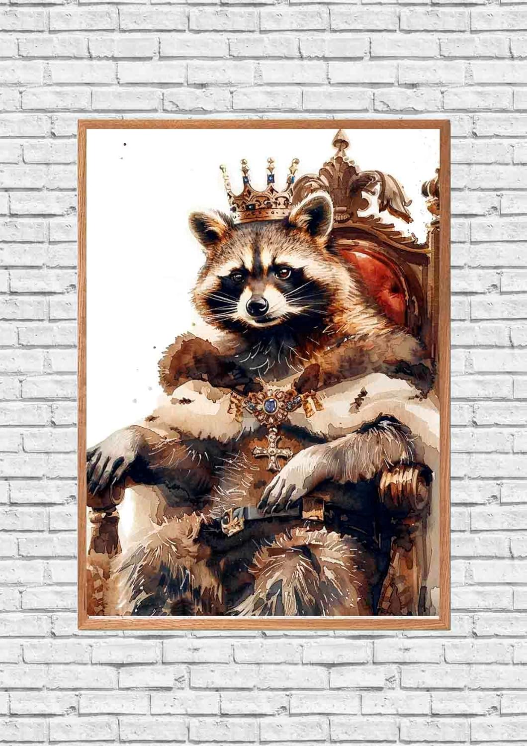 AABERIC Raccoon Animal Watercolor Wall Art Decoration Posters Prints ...
