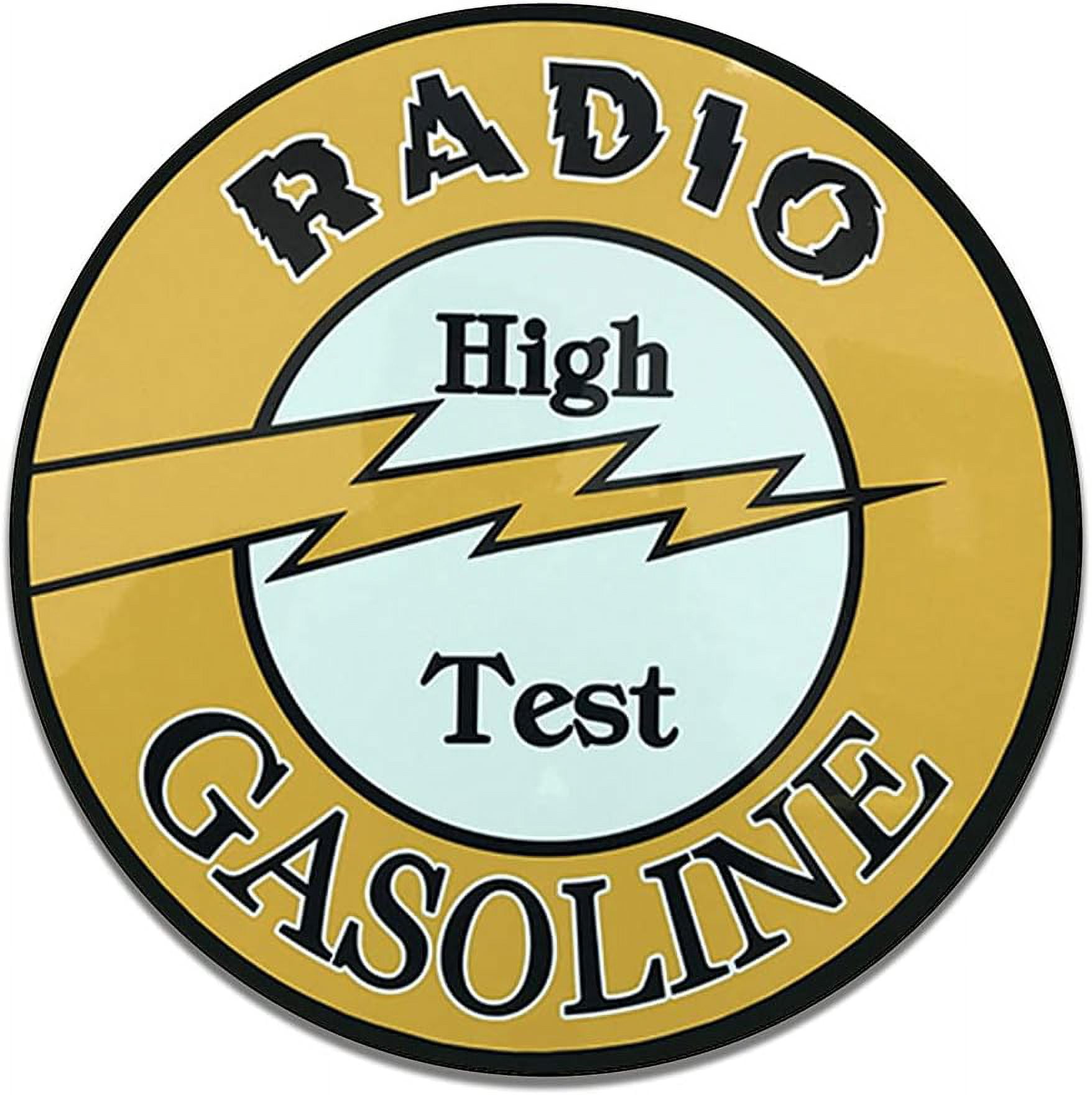 AABERIC Radio High Test Gasoline Gas Motor Oil Insignia Emblem Seal ...