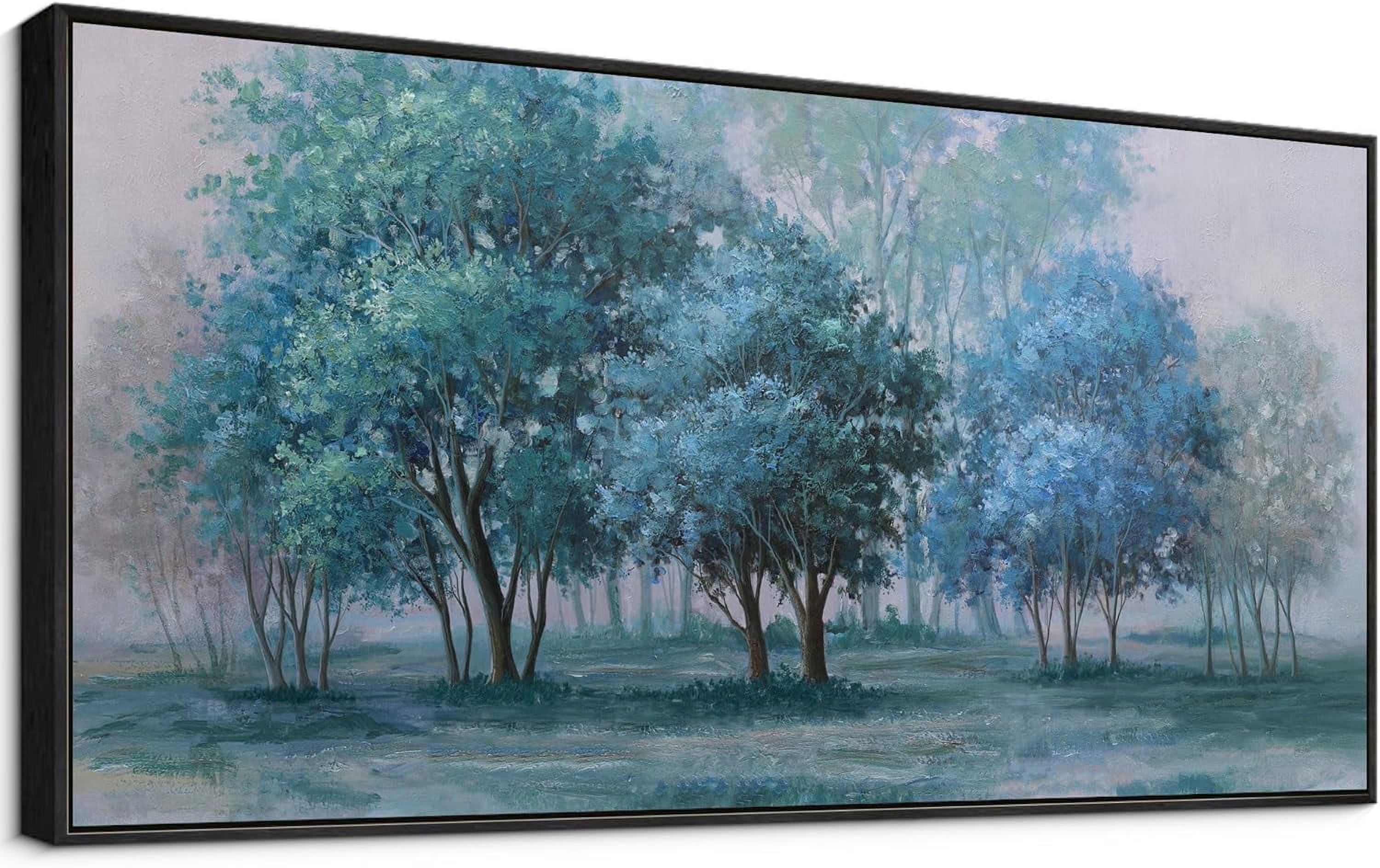 AABERIC Red Birch Tree Wall Art - Nature Forest Landscape Wall Decor ...