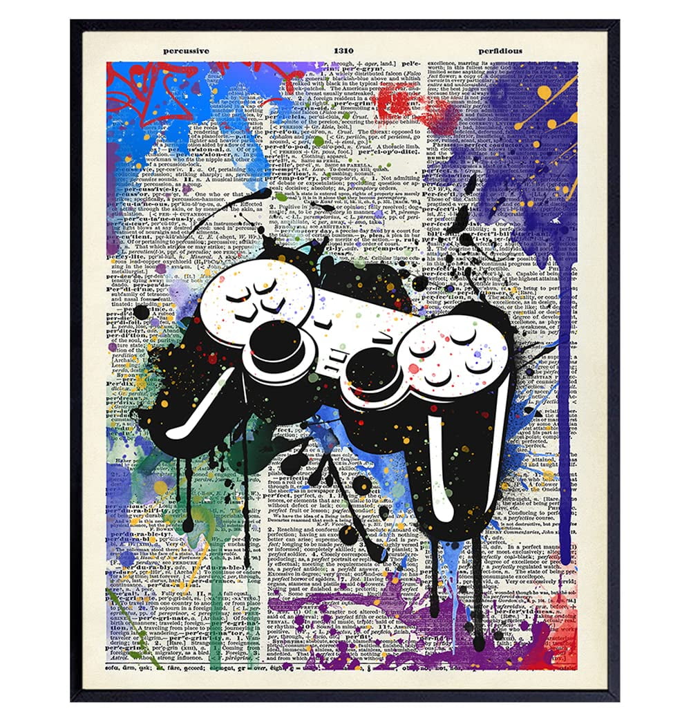 AABERIC Remote Control Wall Decor - Gaming Graffiti Art - Street Art ...